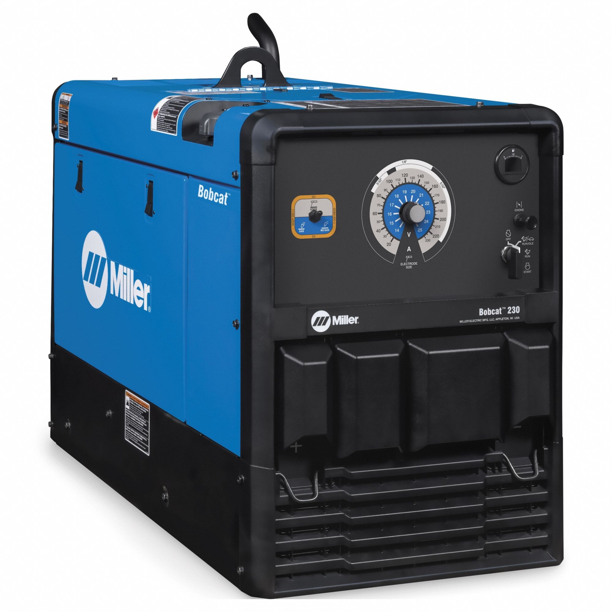 MILLER ELECTRIC, Bobcat 230, 23.5 hp, Engine-Driven Welder Generator ...