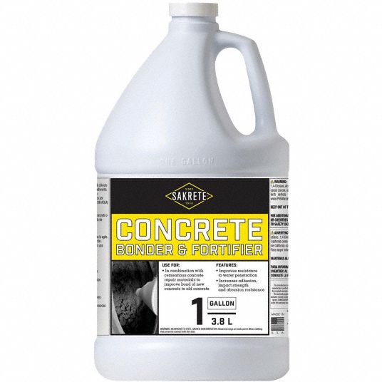 SAKRETE, 1 gal, Jug, Concrete Bonder and Fortifier - 39UV51|120036 ...
