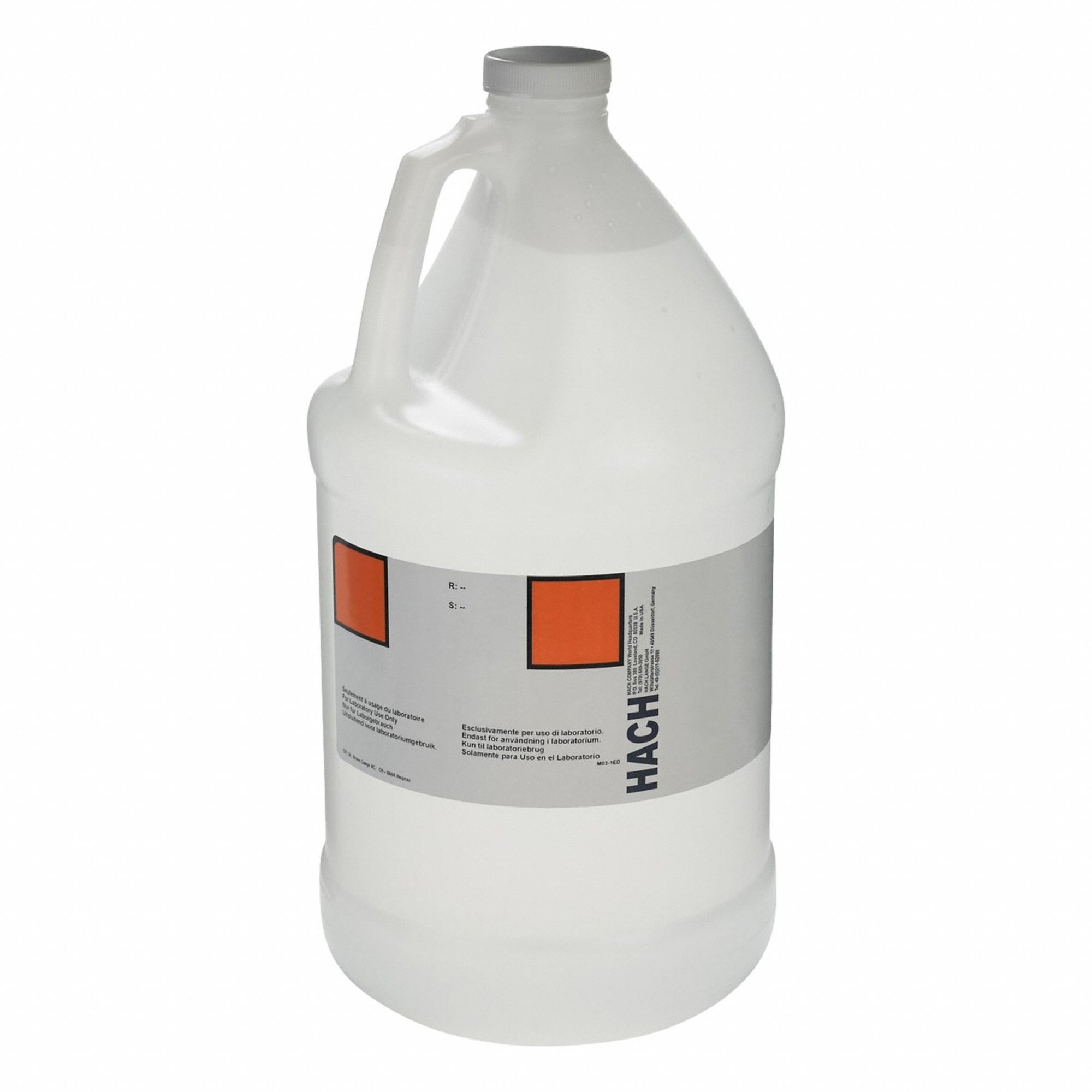 HACH, 4 L Volume, 0 to 5,000 mg/L/0.02 N, EDTA Standard Solution ...