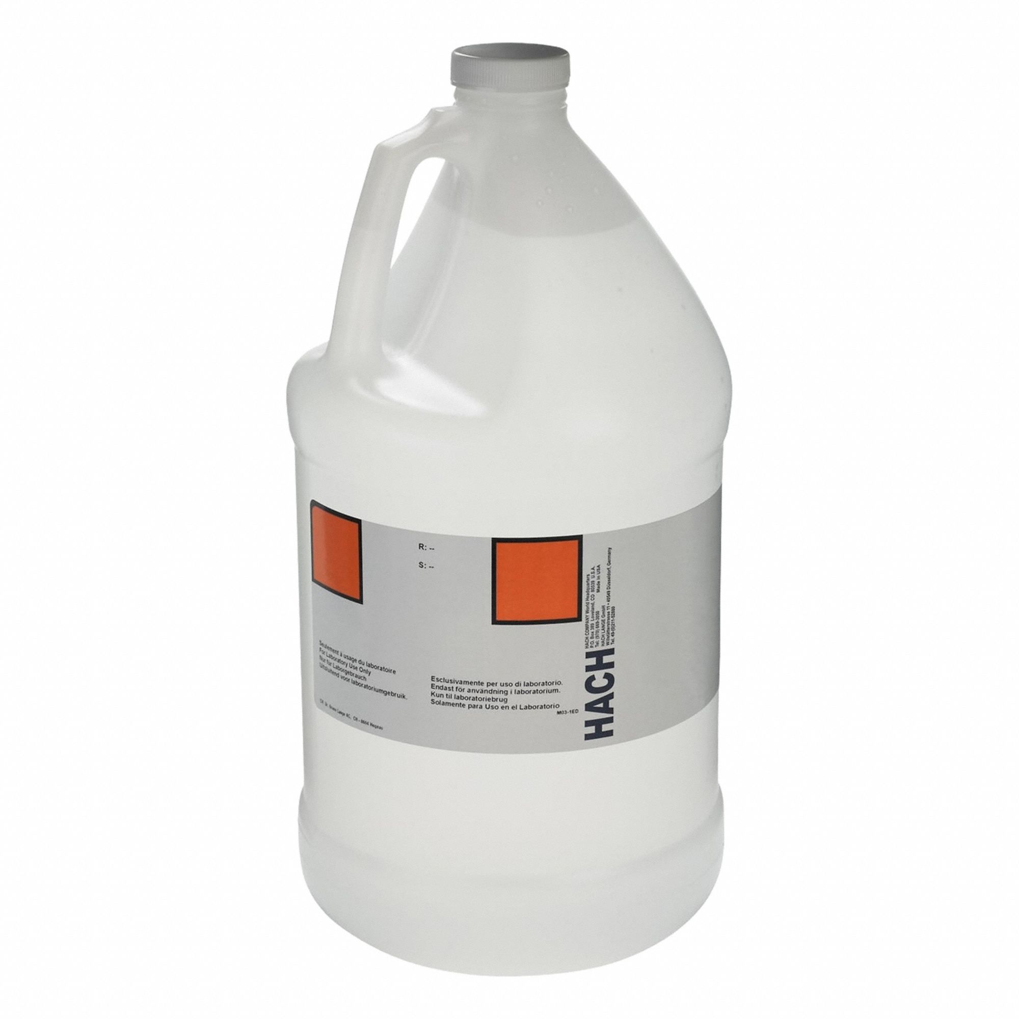 HACH, 4 L Volume, Liquid, Sulfuric Acid Standard Solution - 897XU3 ...