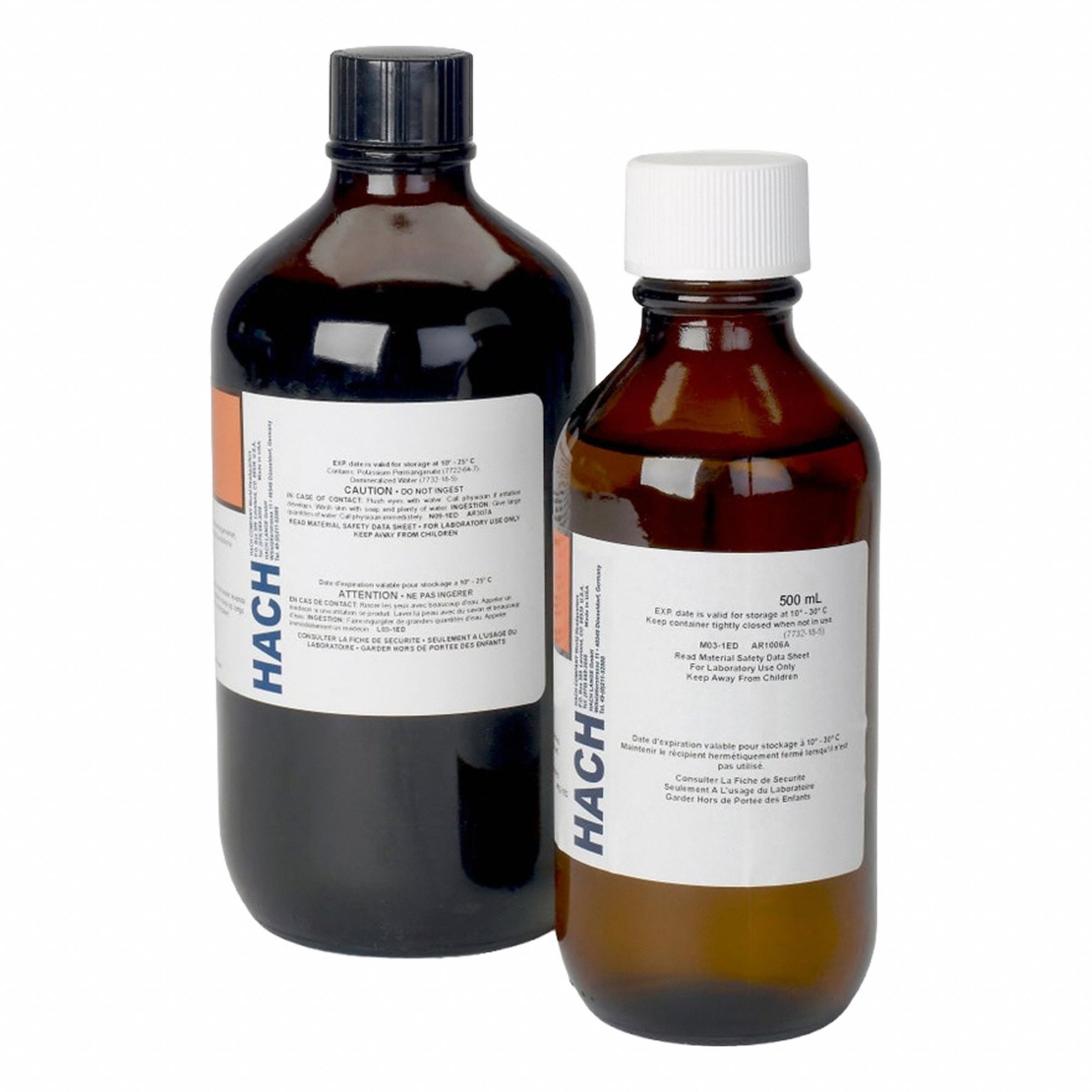 HACH, 500 mL Volume, 2594649, Aldehyde-Free Water - 897YX3|2594649 ...