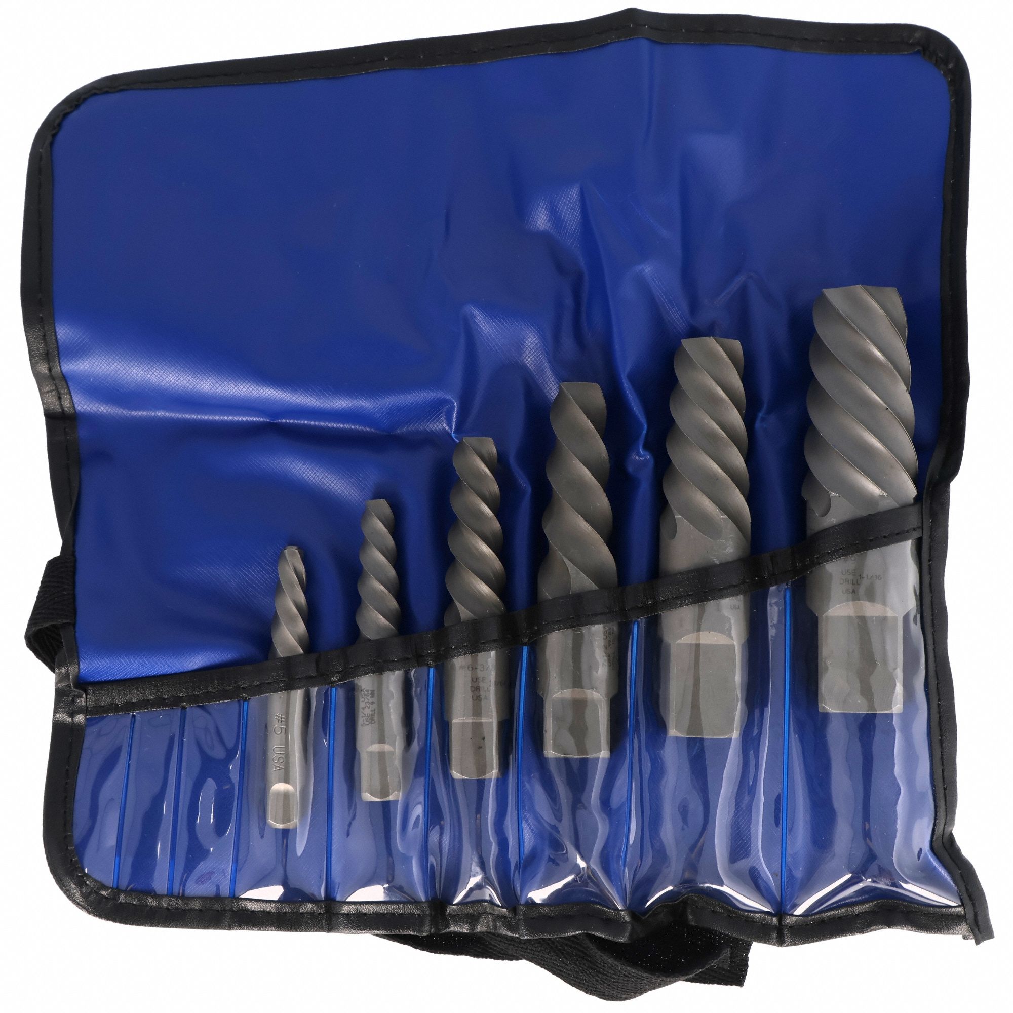 CLEVELAND, 6 Pc, Spiral Flute, Screw Extractor Set - 807RE0|C00918 ...