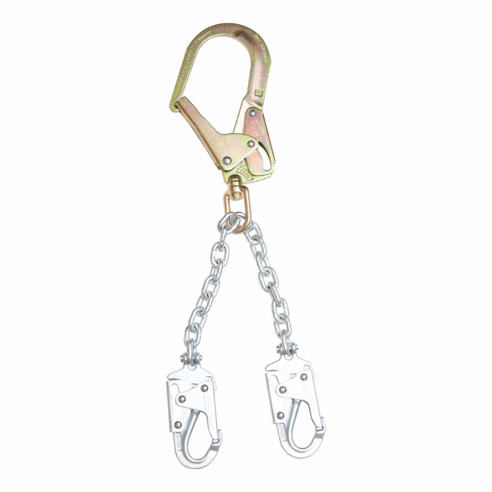 WERNER, Steel Rebar Hook, Steel Snap Hook, Positioning Lanyard - 29TF56 ...