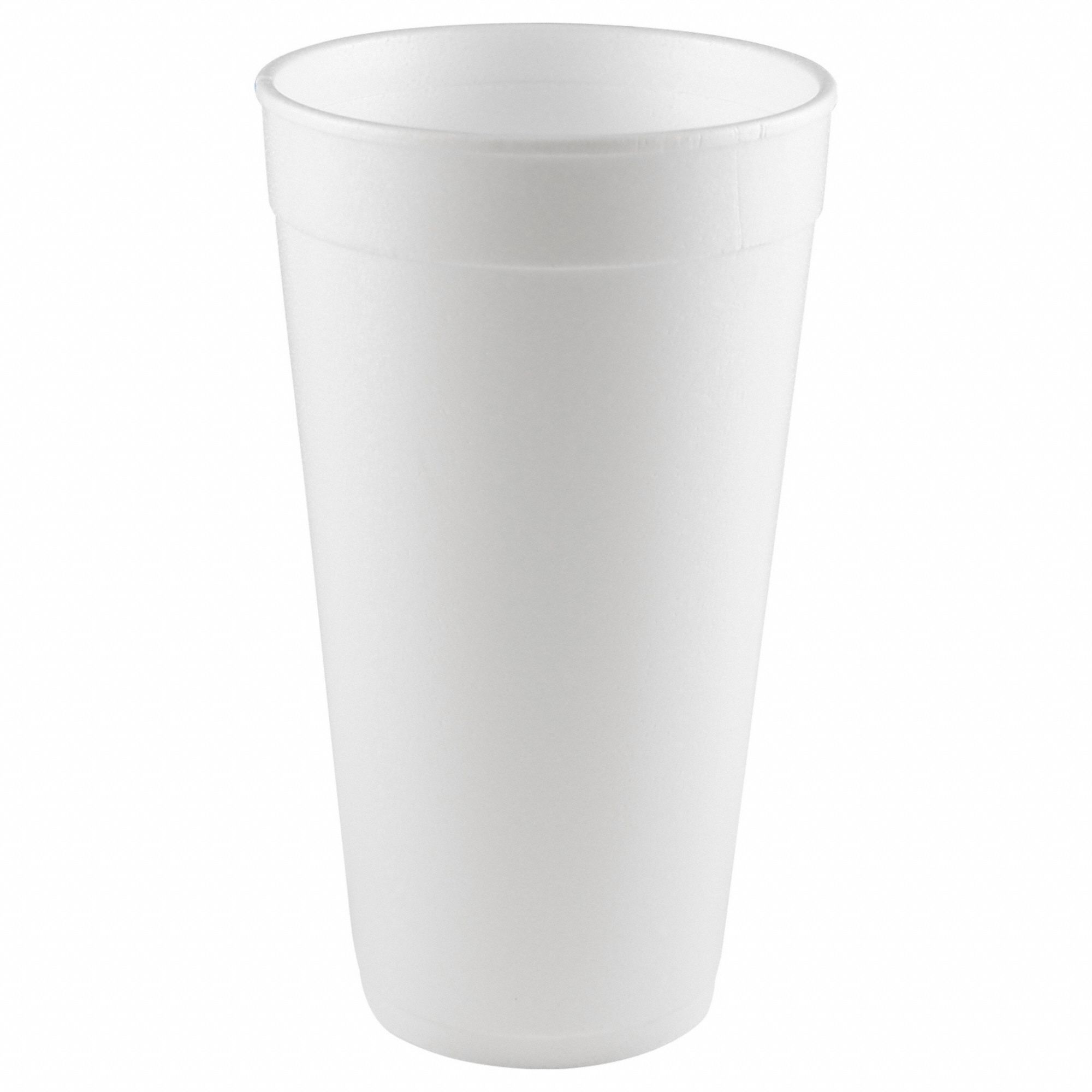 20 oz Capacity, White, Disposable Hot/Cold Cup - 6GEC3|C2022 - Grainger