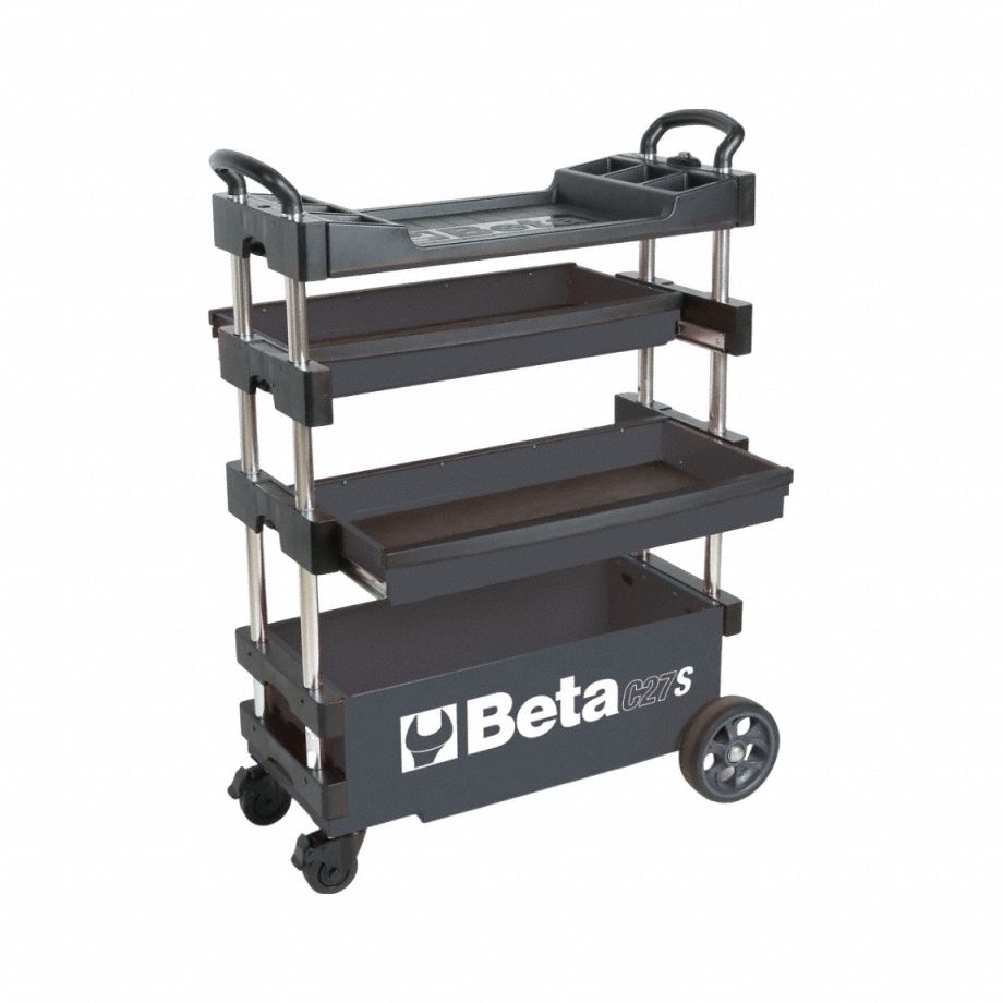 BETA, Gray / Gray Drawer, 39 in Wd, Tool Utility Cart - 420T82|C27S-G ...