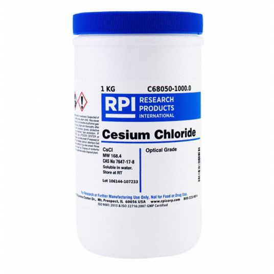 Lab, 1 kg, Cesium Chloride - 31FX63|C68050-1000.0 - Grainger