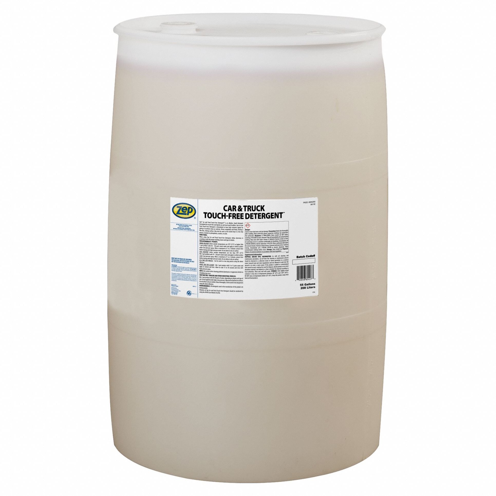 ZEP, Car & Truck Touch Free, 55 gal, Car/Truck Wash Detergent - 453C94 ...