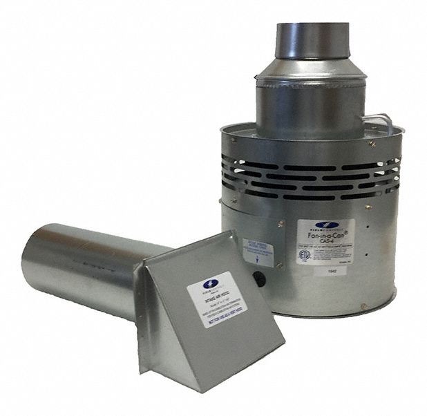 325 cfm Max, 4 in / 4 in Inlet/Outlet, Combustion Air Intake System ...