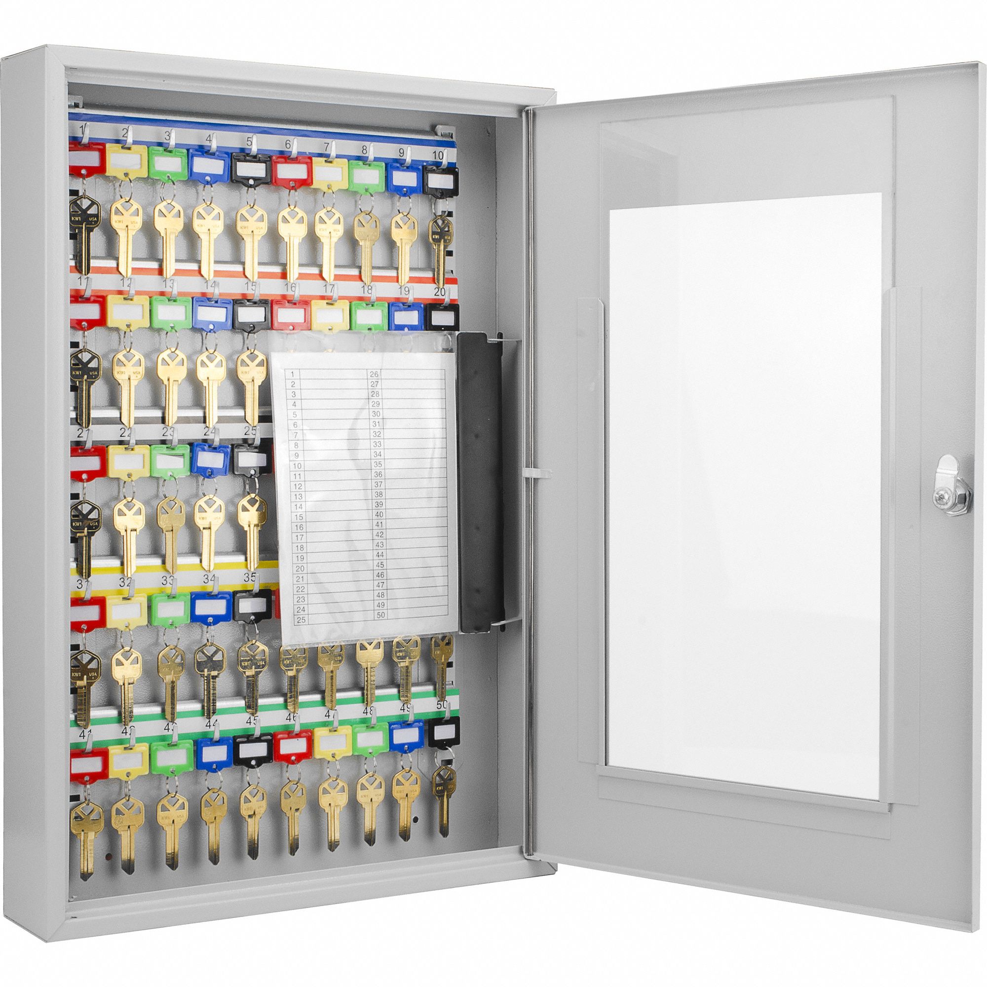 50 Key Capacity, Single Key Lock, Key Cabinet - 53JF48|CB12950 - Grainger