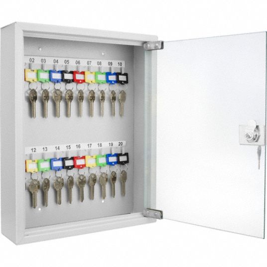 20 Key Capacity, Single Key Lock, Key Cabinet - 53JF49|CB12952 - Grainger