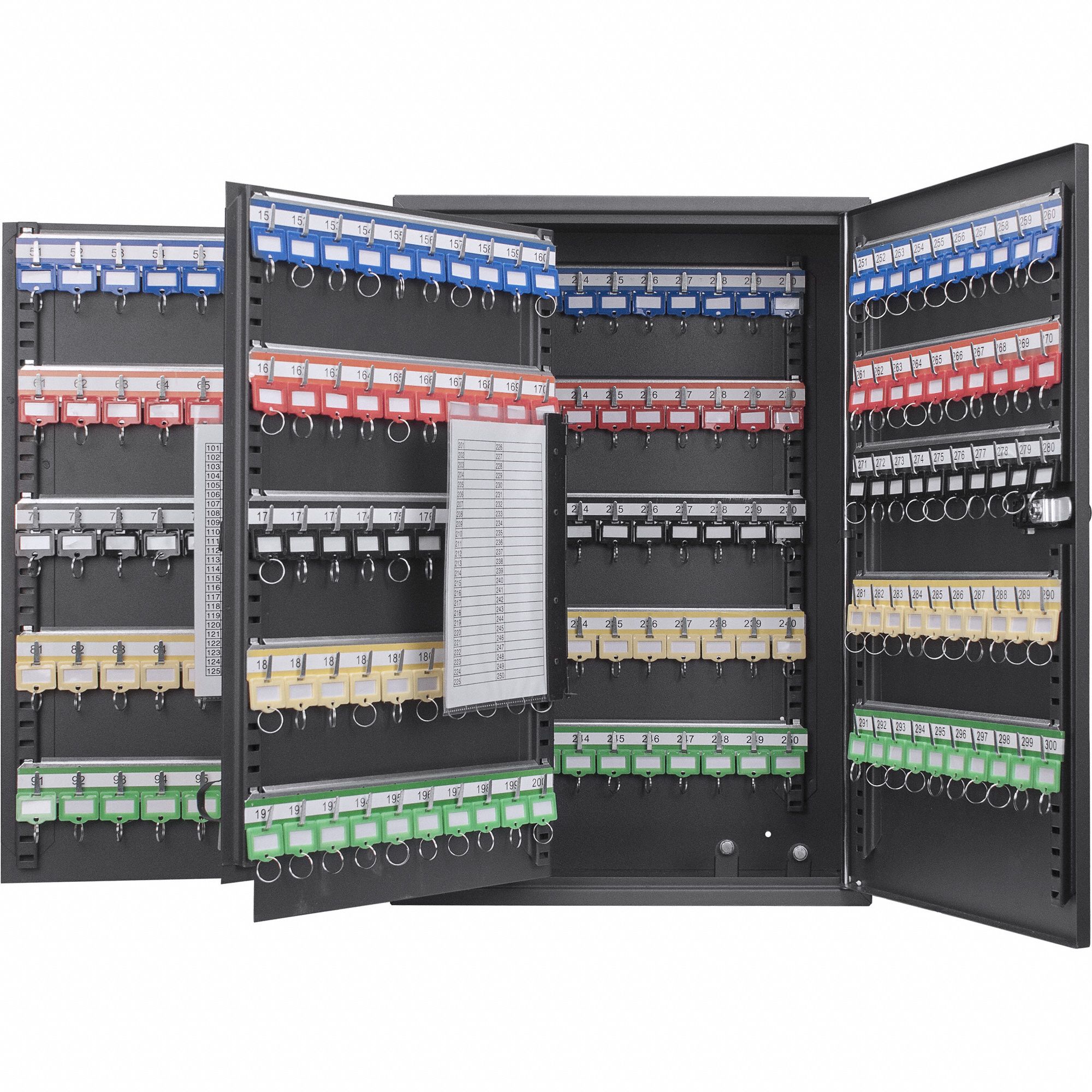 300 Key Capacity, Dial Combo Lock, Key Cabinet - 69ZU76|CB13352 - Grainger