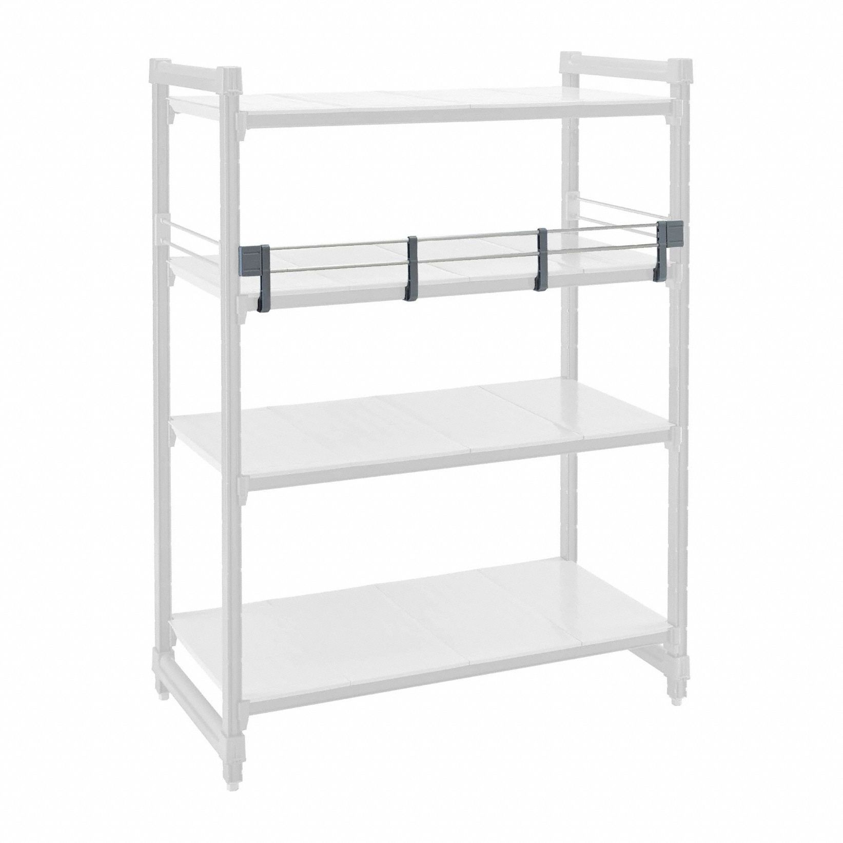 CAMBRO, Basics Plus, 4 1/4 in Ht, Shelf Rail Kit - 895J22|CBR48S151 ...