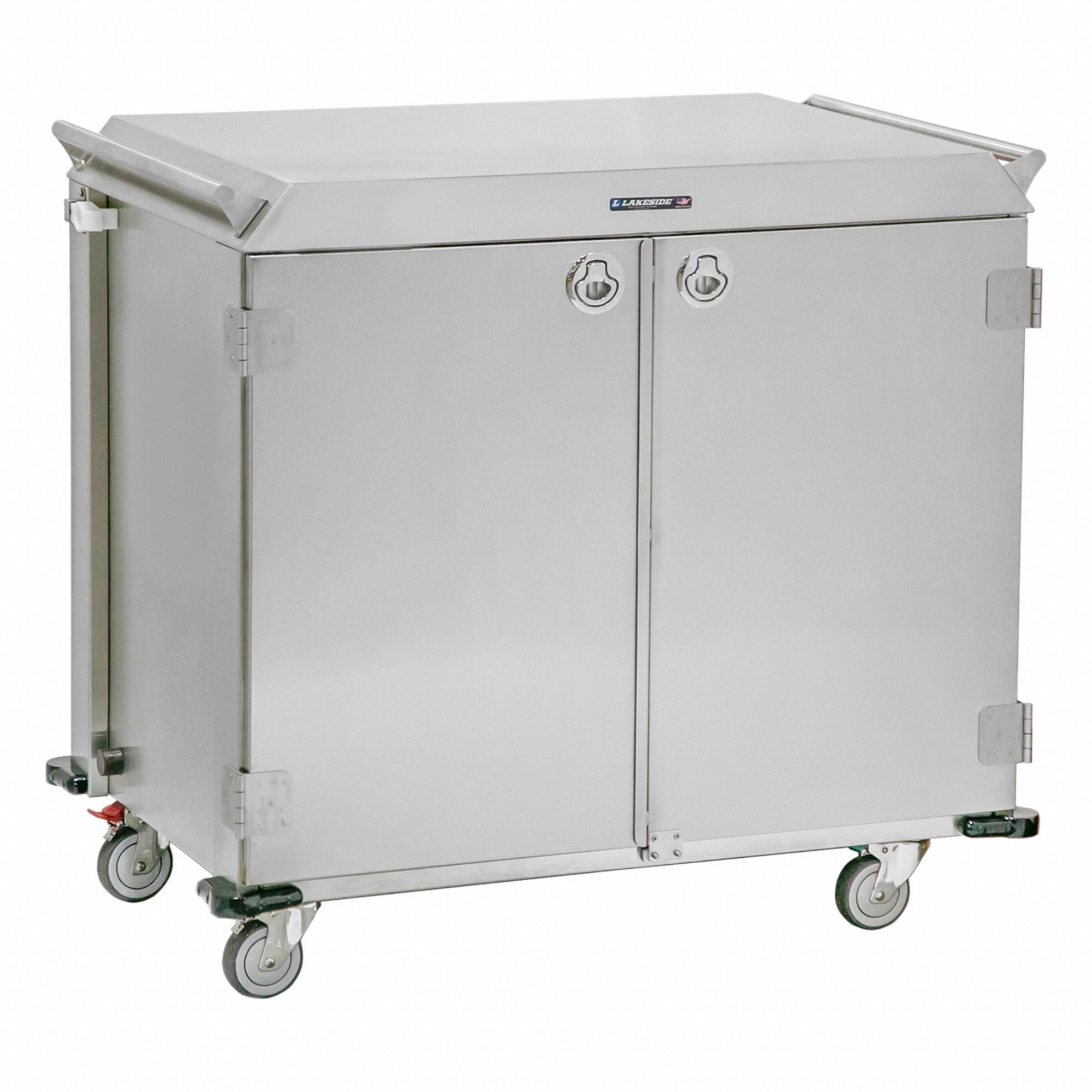LAKESIDE, Stainless Steel, (4) Swivel, Surgical Case Cart - 846FC0 ...