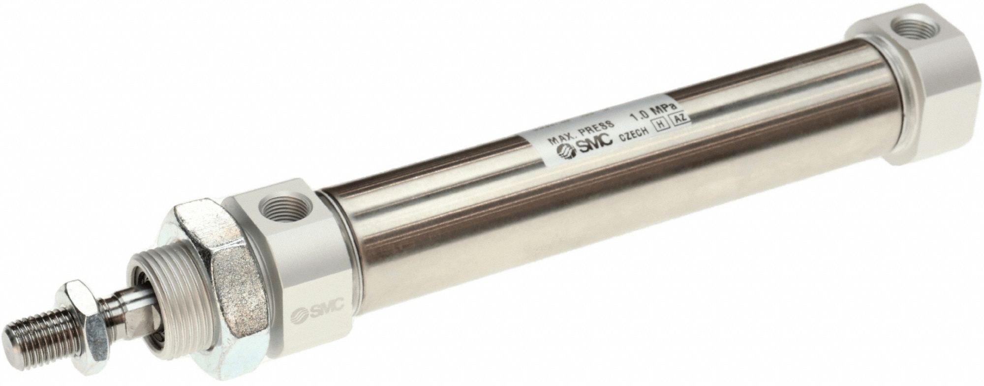 SMC, 25 mm Bore, 100 mm Stroke, Round Body Cylinder - 826DF8|CD85F25 ...