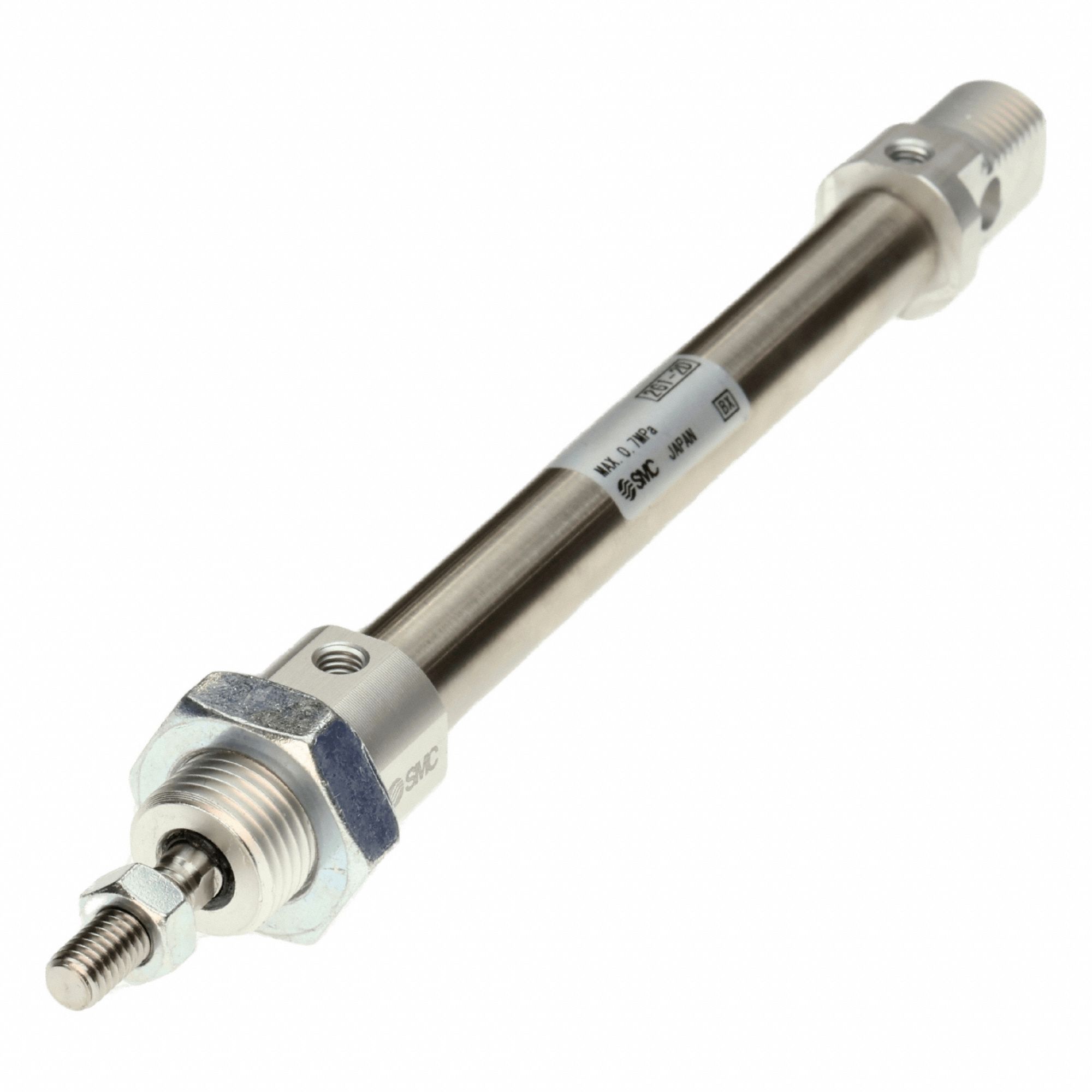 SMC, 12 mm Bore, 25 mm Stroke, Round Body Cylinder - 826DG5|CD85N12-25 ...