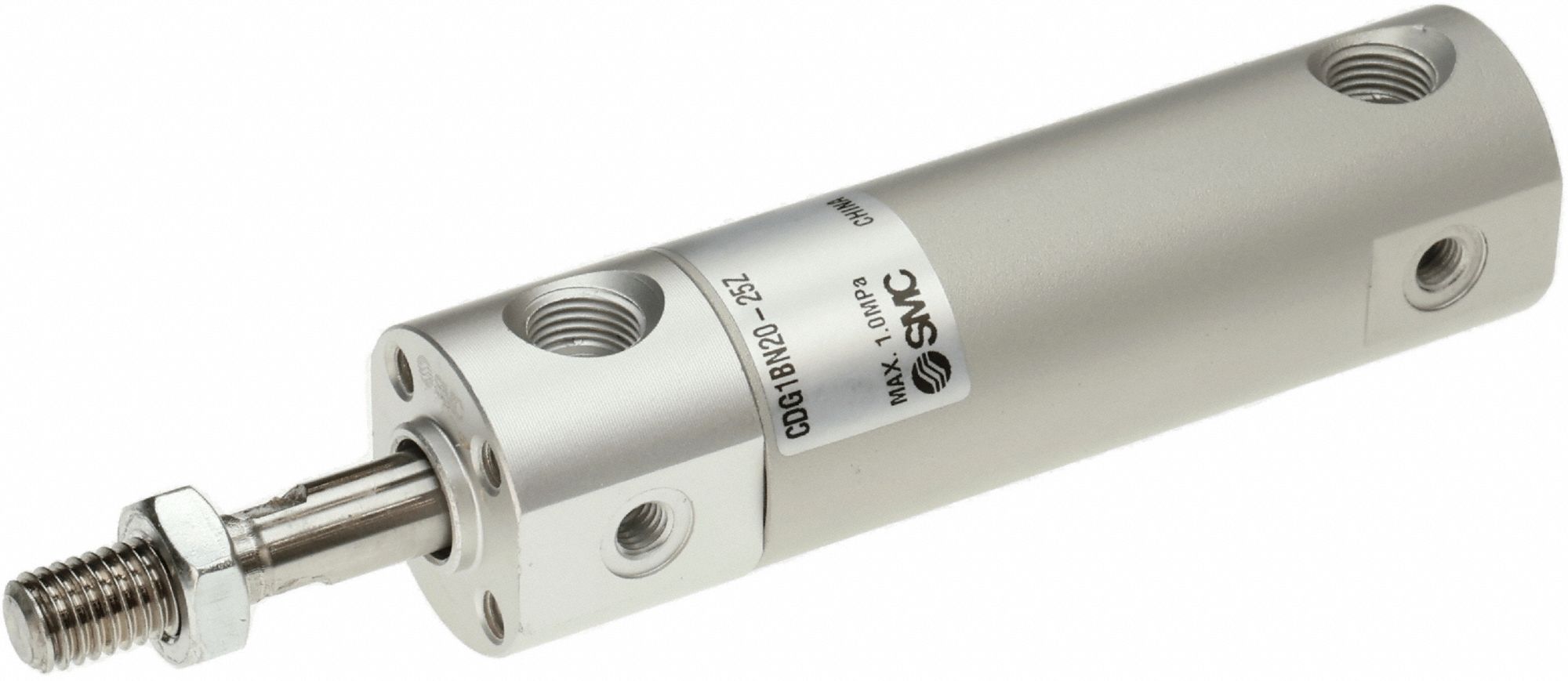 SMC, 20 mm Bore, 25 mm Stroke, Round Body Cylinder - 826DK3|CDG1BN20-25Z - Grainger