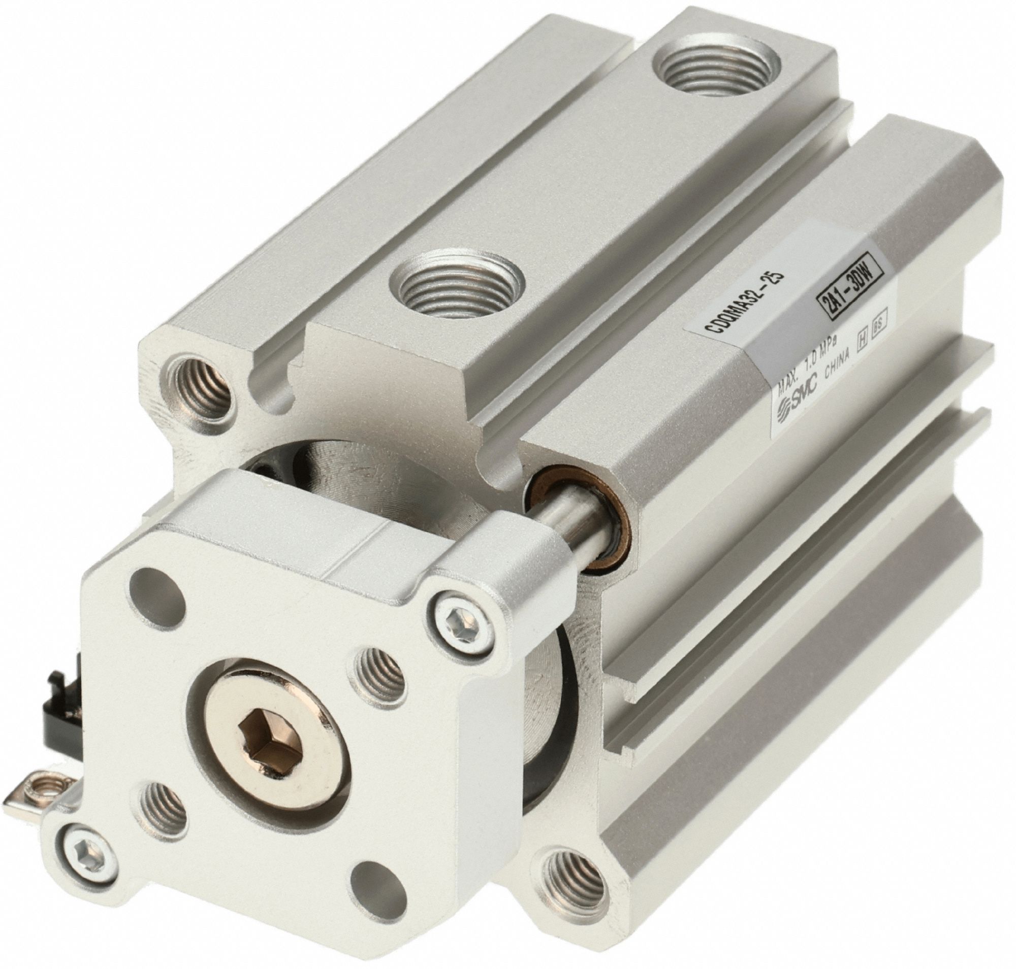 SMC, 32 mm Bore Dia, 25 mm Stroke Lg, Compact Cylinder - 826DP5|CDQMA32-25 - Grainger