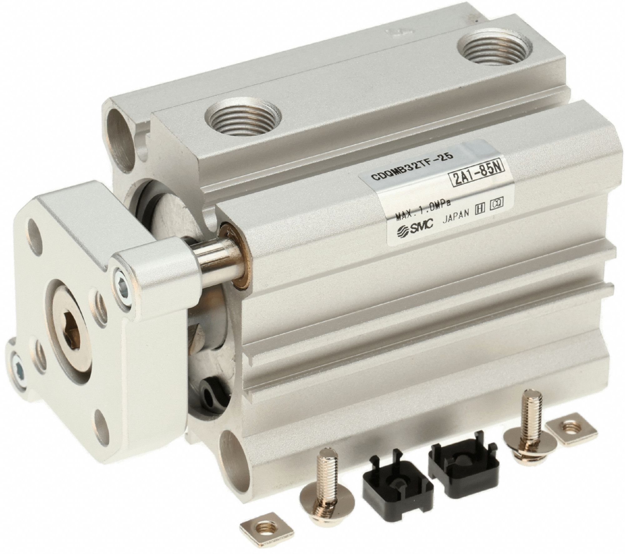 SMC, 32 mm Bore Dia, 75 mm Stroke Lg, Compact Cylinder - 826DU4|CDQMB32-75 - Grainger