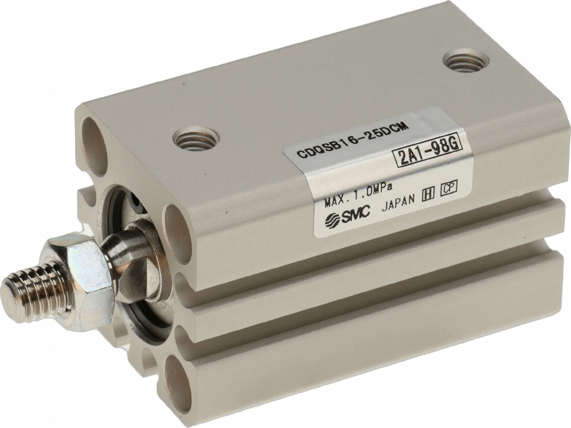 SMC, 16 mm Bore Dia, 10 mm Stroke Lg, Compact Cylinder - 826DV0|CDQSB16-10DM - Grainger