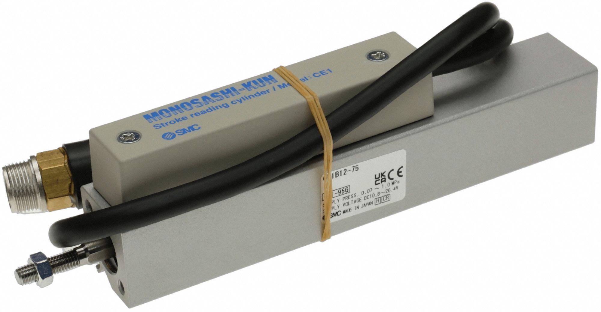 SMC, 12 mm Bore Dia, 75 mm Stroke Lg, Extruded Cylinder - 826DX7|CE1B12 ...