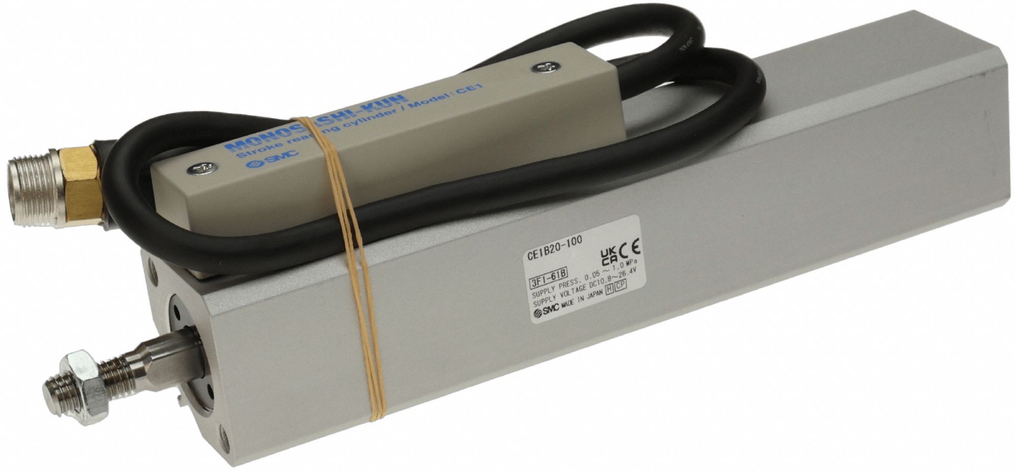 SMC, 20 mm Bore Dia, 100 mm Stroke Lg, Extruded Cylinder - 826DX8|CE1B20-100 - Grainger