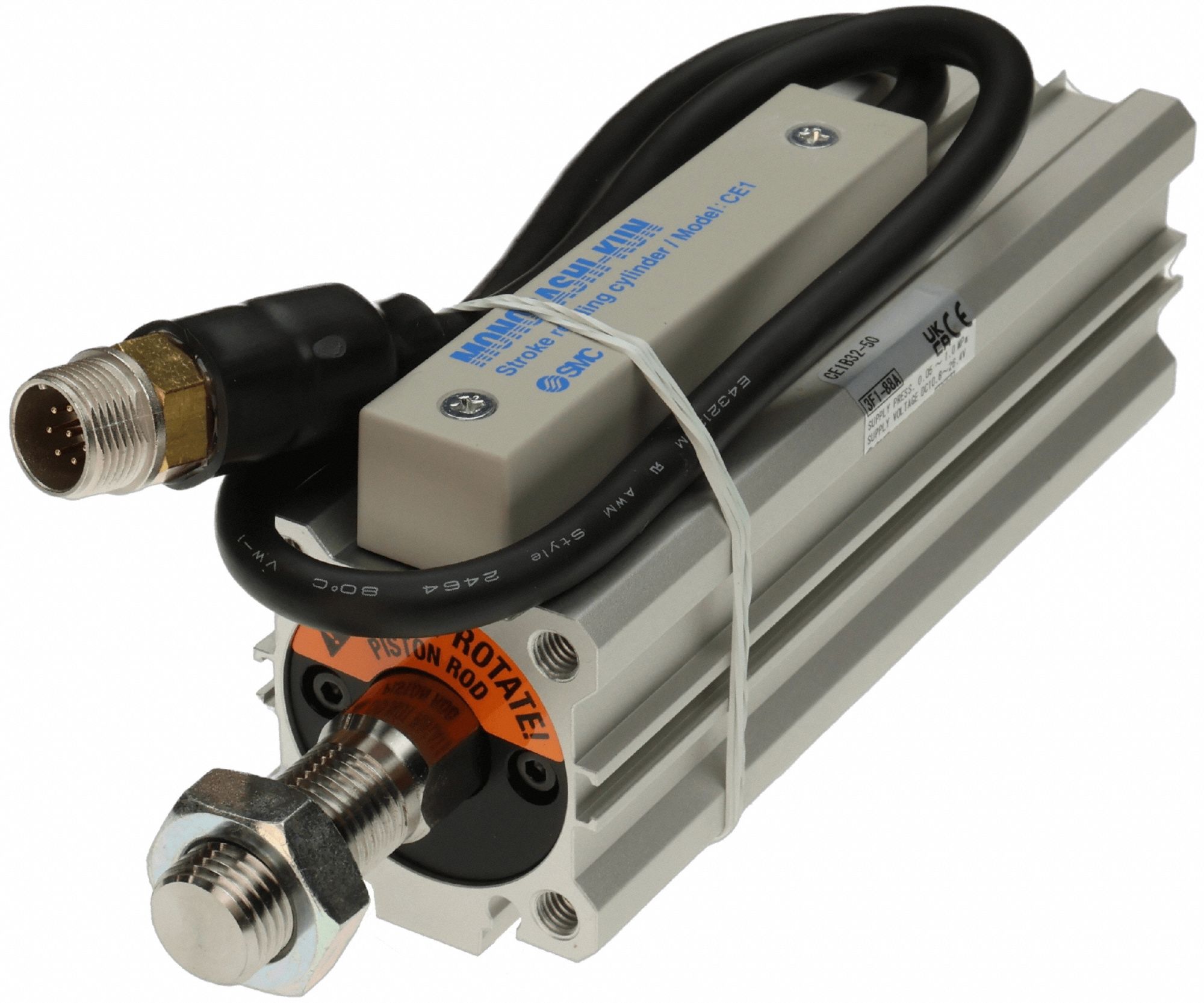 SMC, 32 mm Bore Dia, 50 mm Stroke Lg, Extruded Cylinder - 826DY3|CE1B32-50 - Grainger