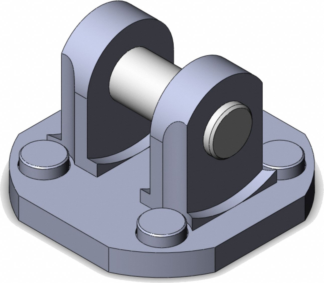 SMC, Clevis Mount Type, Fits 100 mm Bore Dia, Mounting Bracket - 826G92 ...