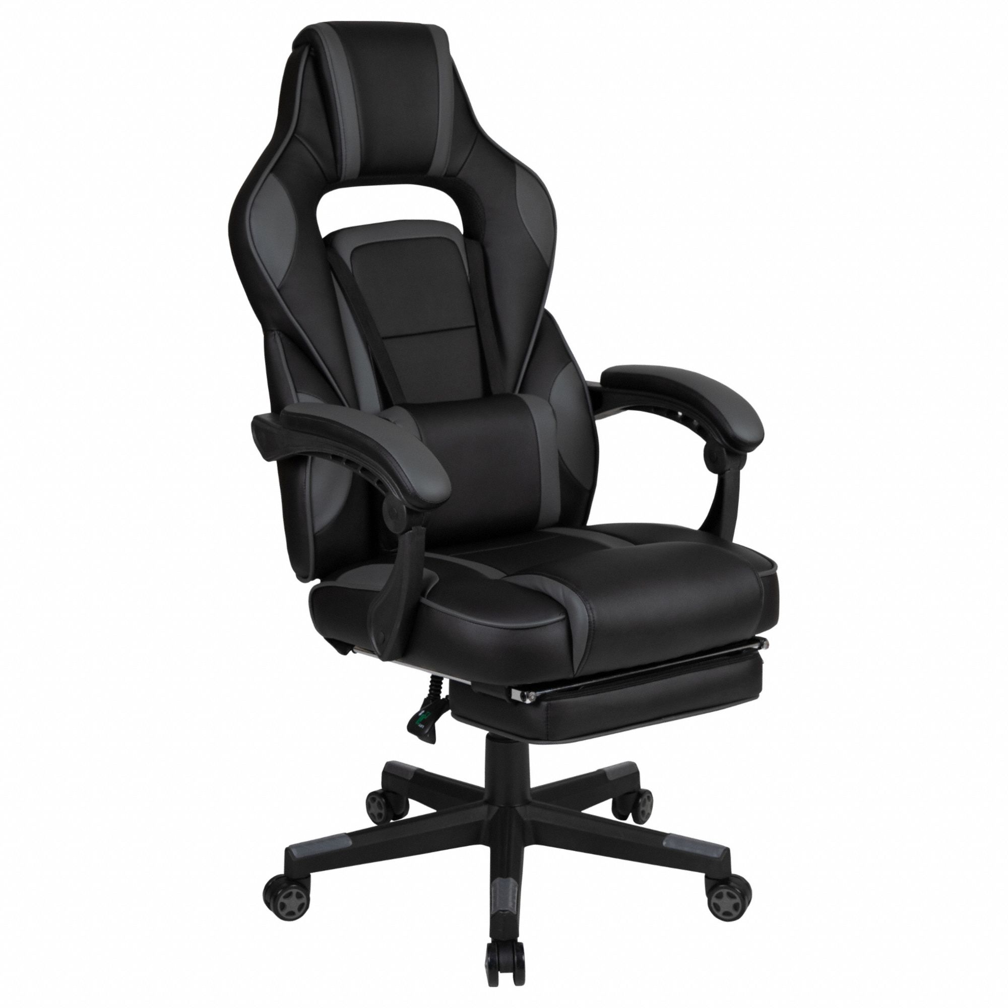 FLASH FURNITURE, X40, Gray, Office Chair - 812M20|CH-00288-BK-GG - Grainger