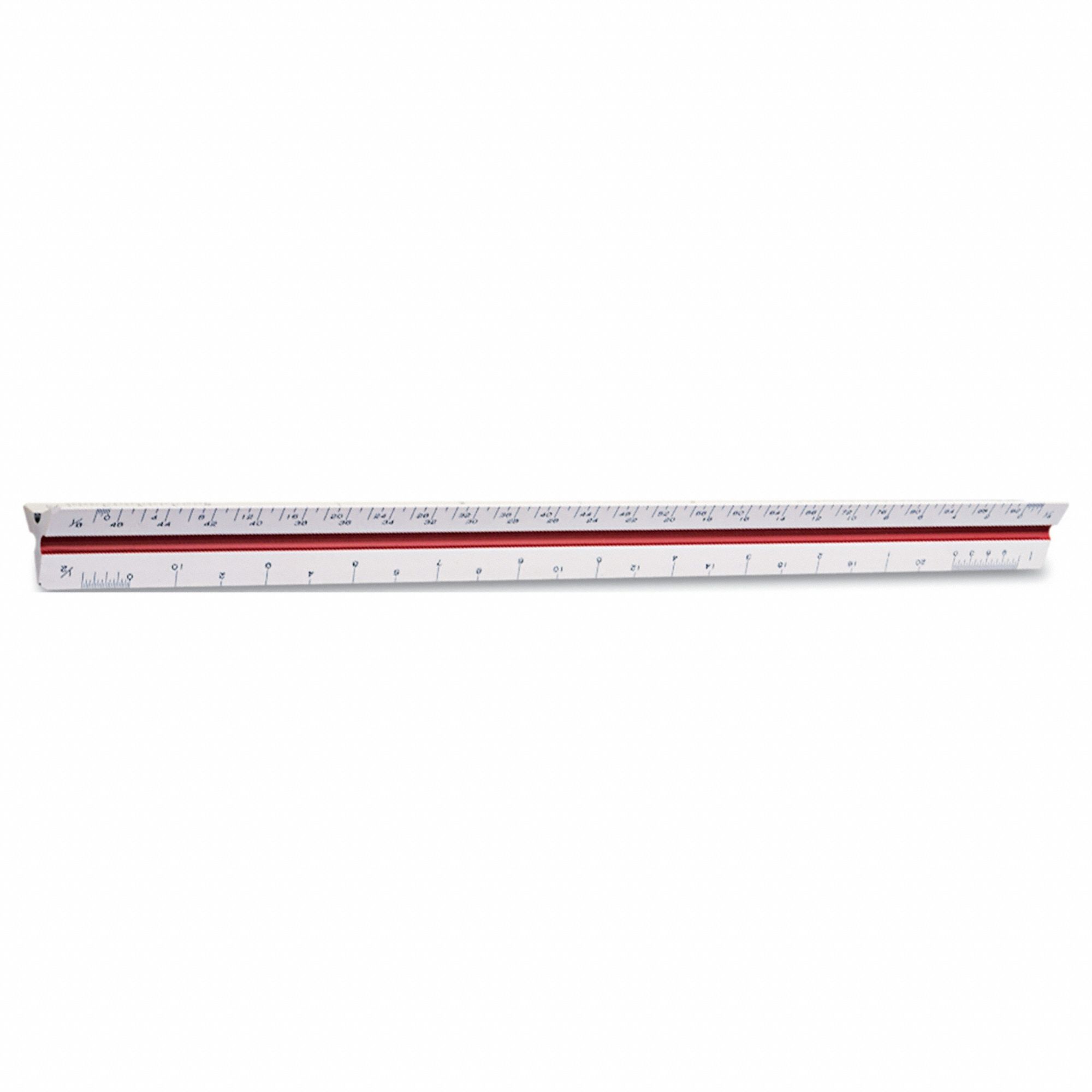 Architect Triangular Scale,12",White - Grainger