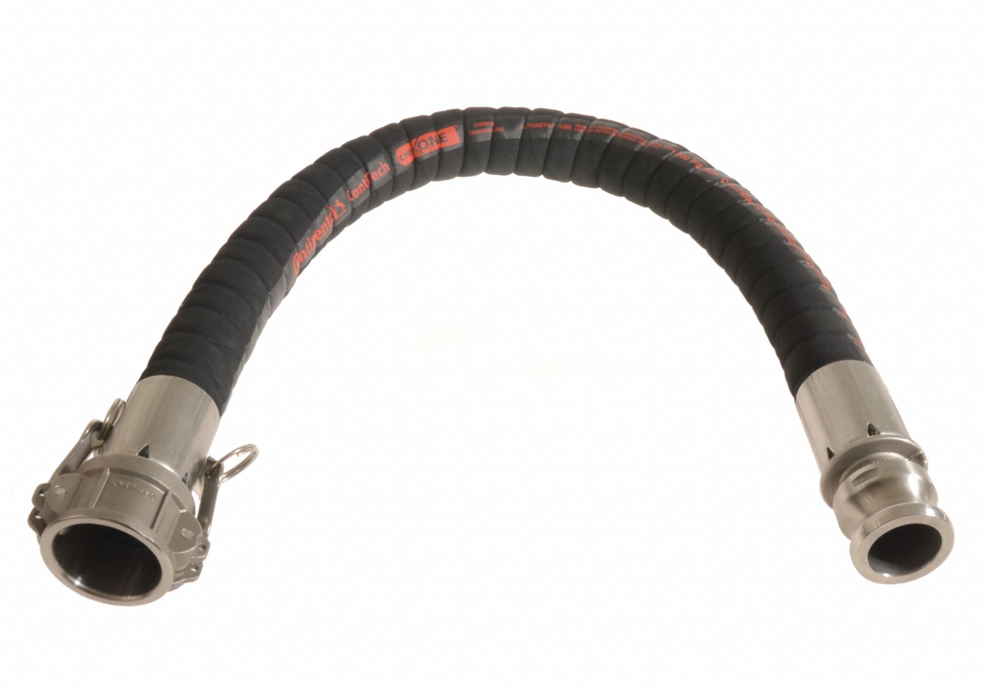 CONTINENTAL, 1 in Hose Inside Dia., Black, Chemical Transfer Hose ...