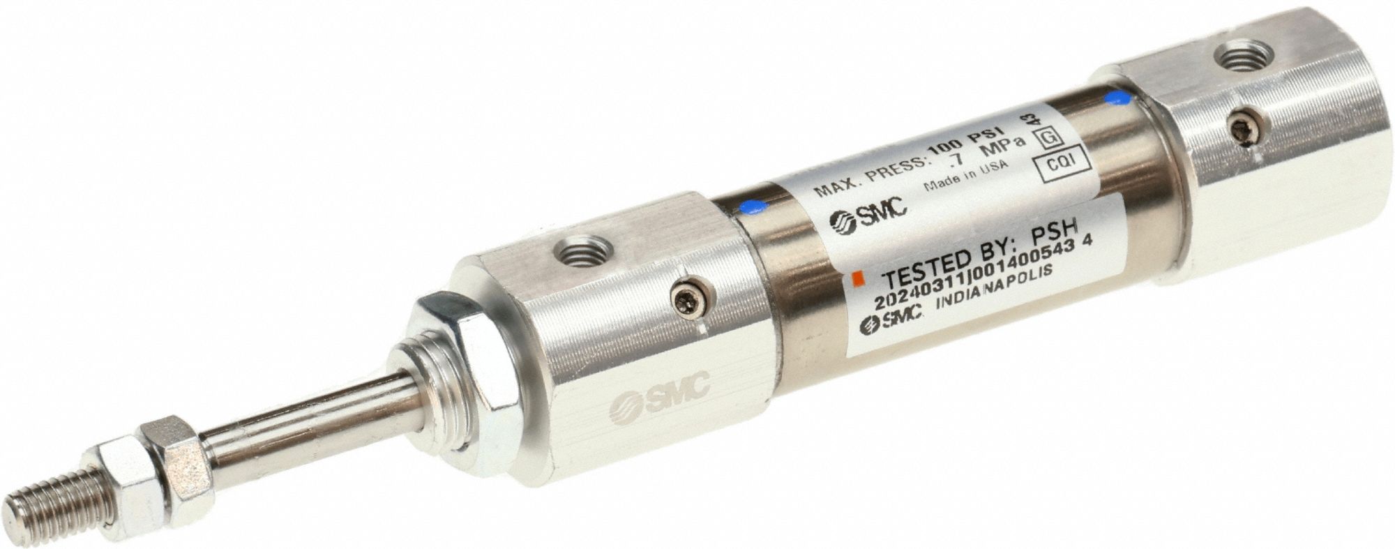 SMC, 16 mm Bore, 15 mm Stroke, Round Body Cylinder - 826EA0|CJ2B16-15AZ - Grainger