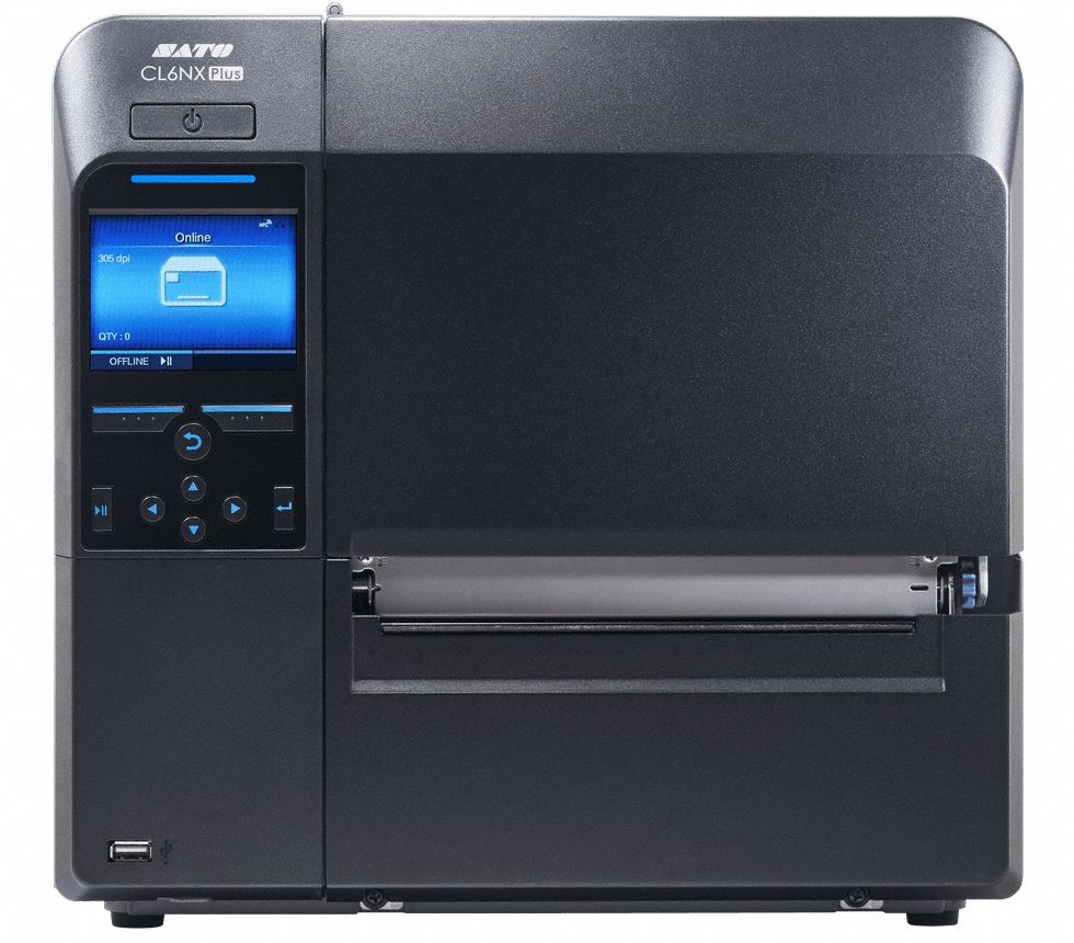 SATO, Direct Thermal/Thermal Transfer, 6.59 in Max. Print Wd, Barcode ...