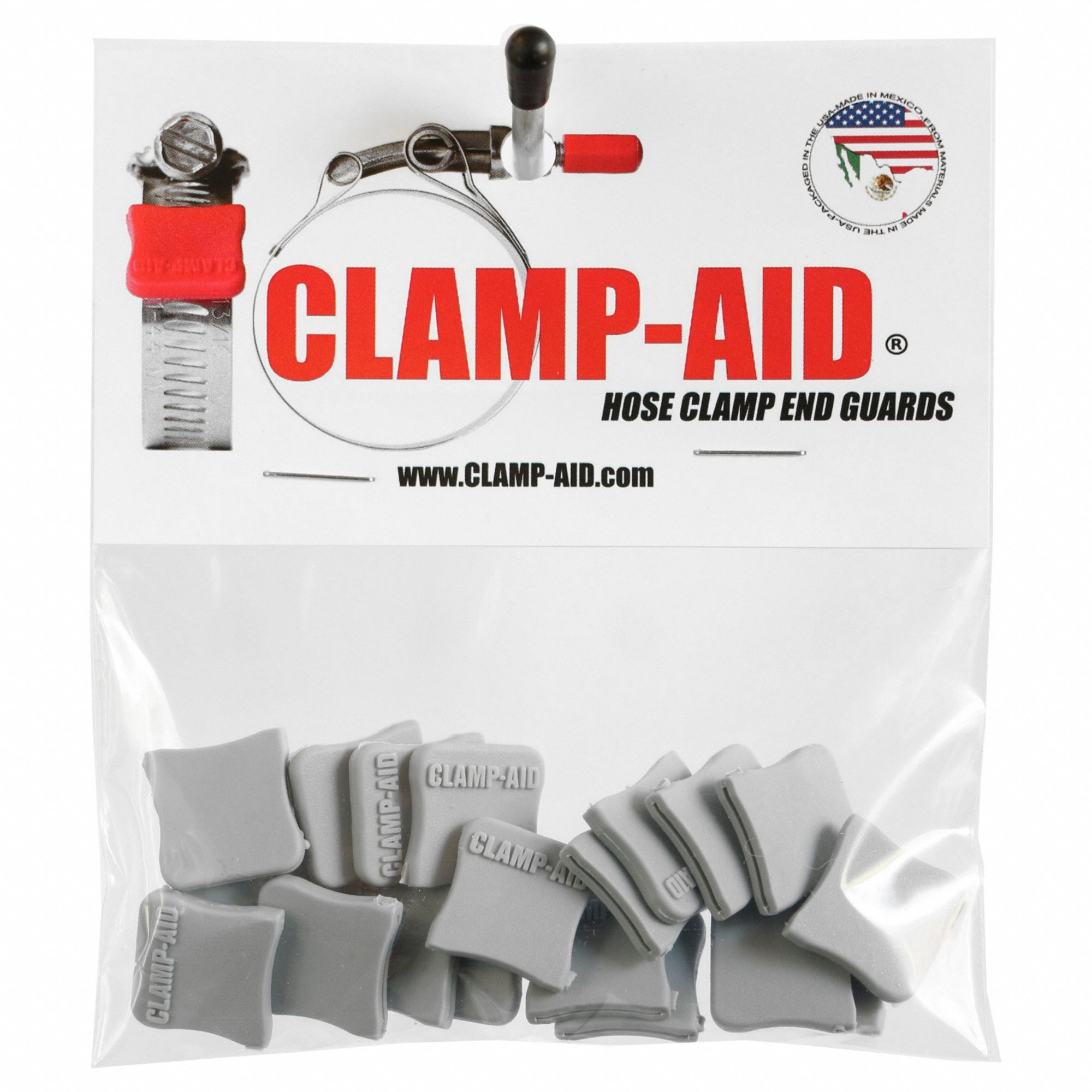 For 1/2 in – 9/16 in Clamp Wd, Plastic, Hose Clamp End Guards - 813UD8 ...