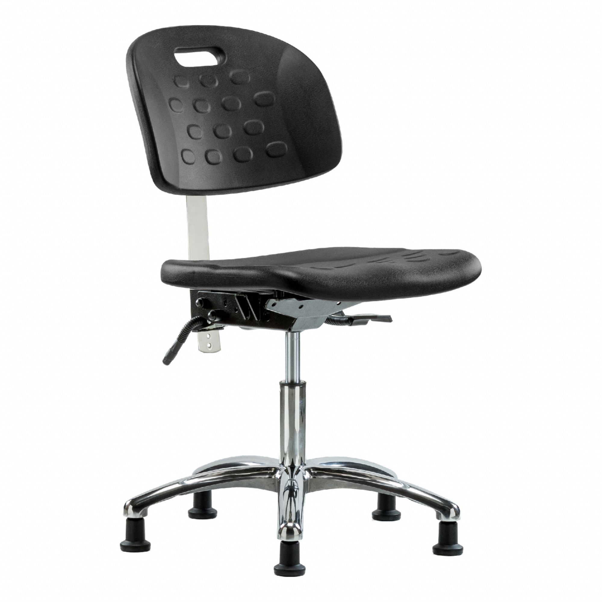 Polyurethane, Armless, Cleanroom Chair - 359J64|BR-CLR-HPDHCH-CR-T1-A0-RG-BLK - Grainger
