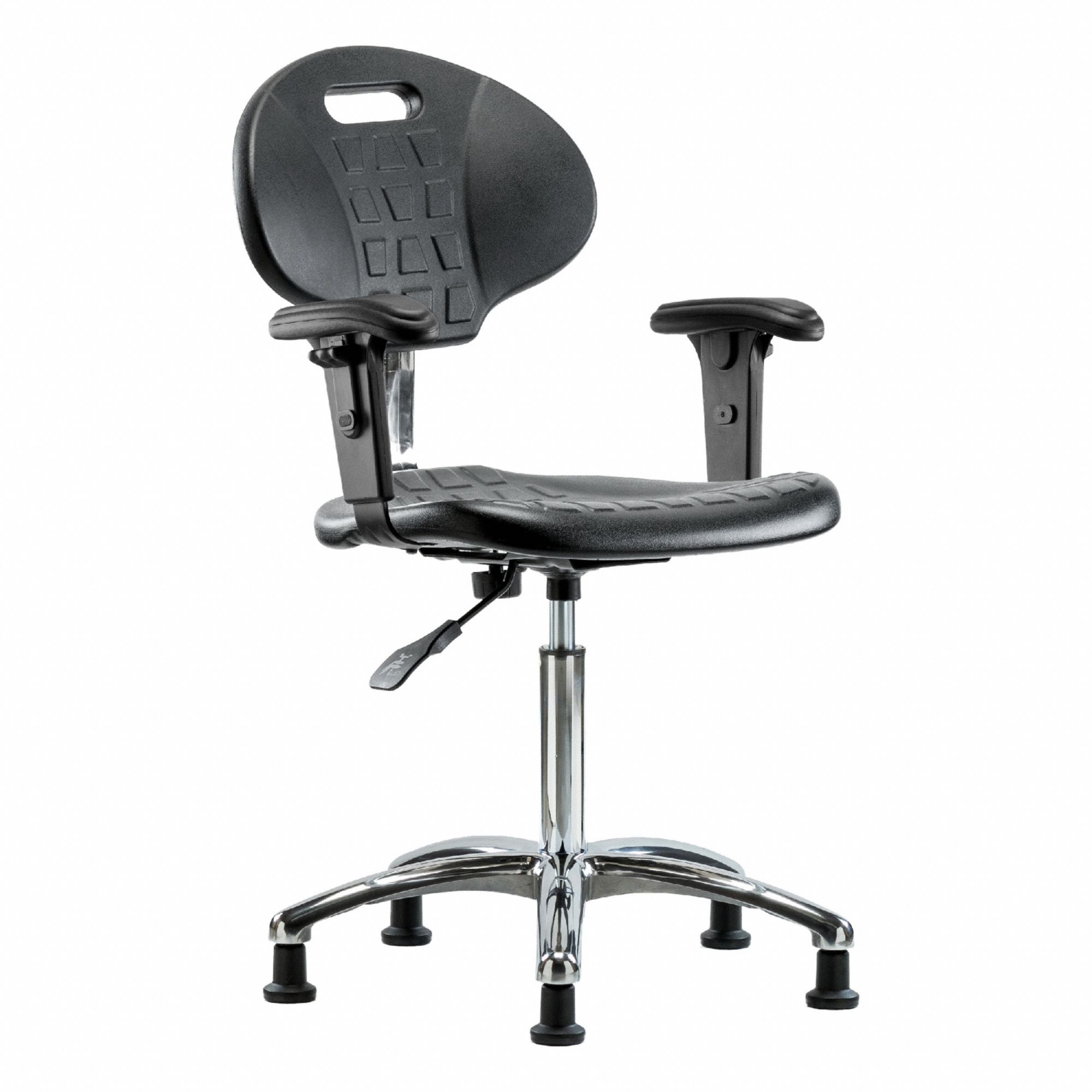 Polyurethane, Arms Included, Cleanroom Task Chair - 359J98|BR-CLR ...