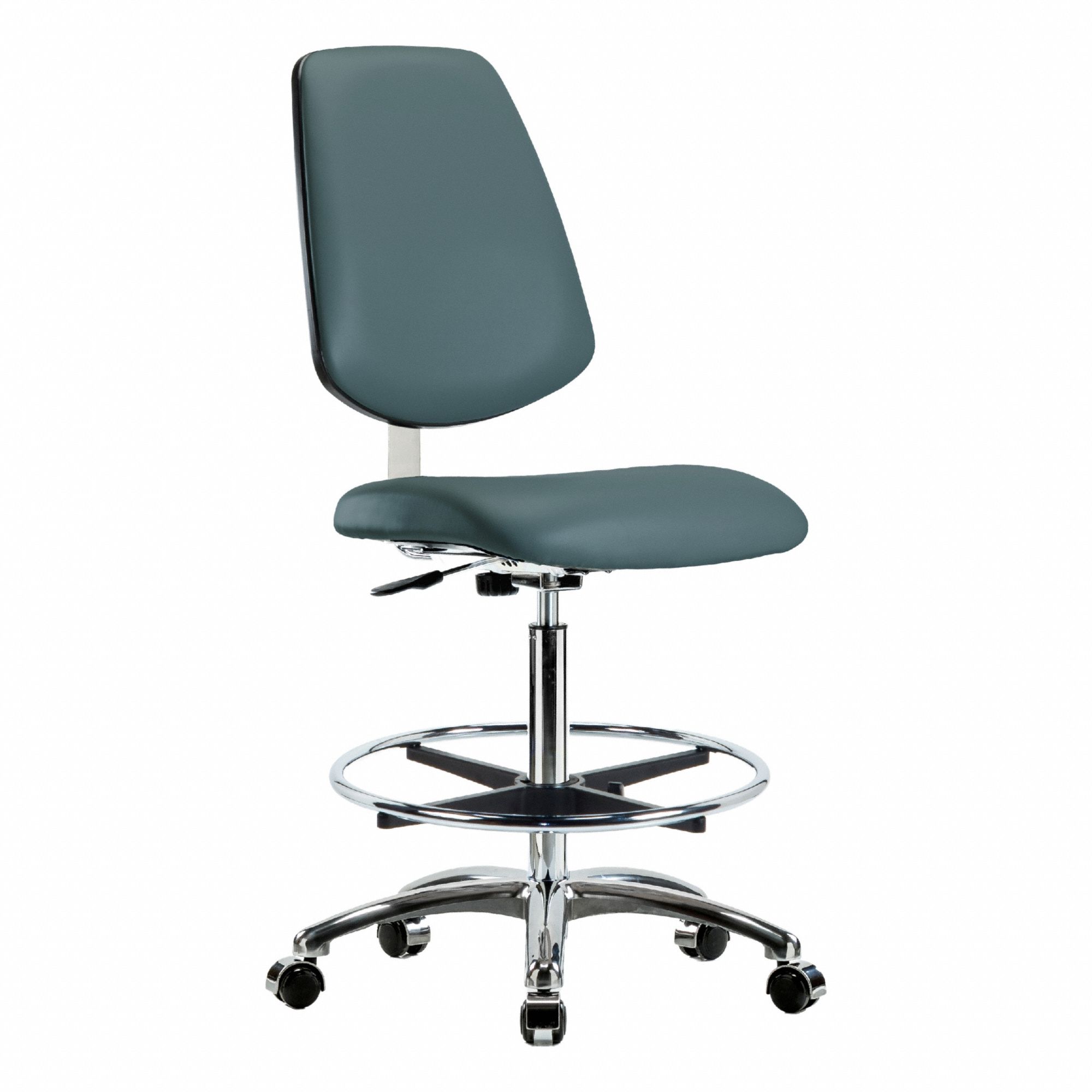 Polyurethane/Vinyl, Armless, Cleanroom Task Chair - 376N55|BR-CLR-VHBCH ...
