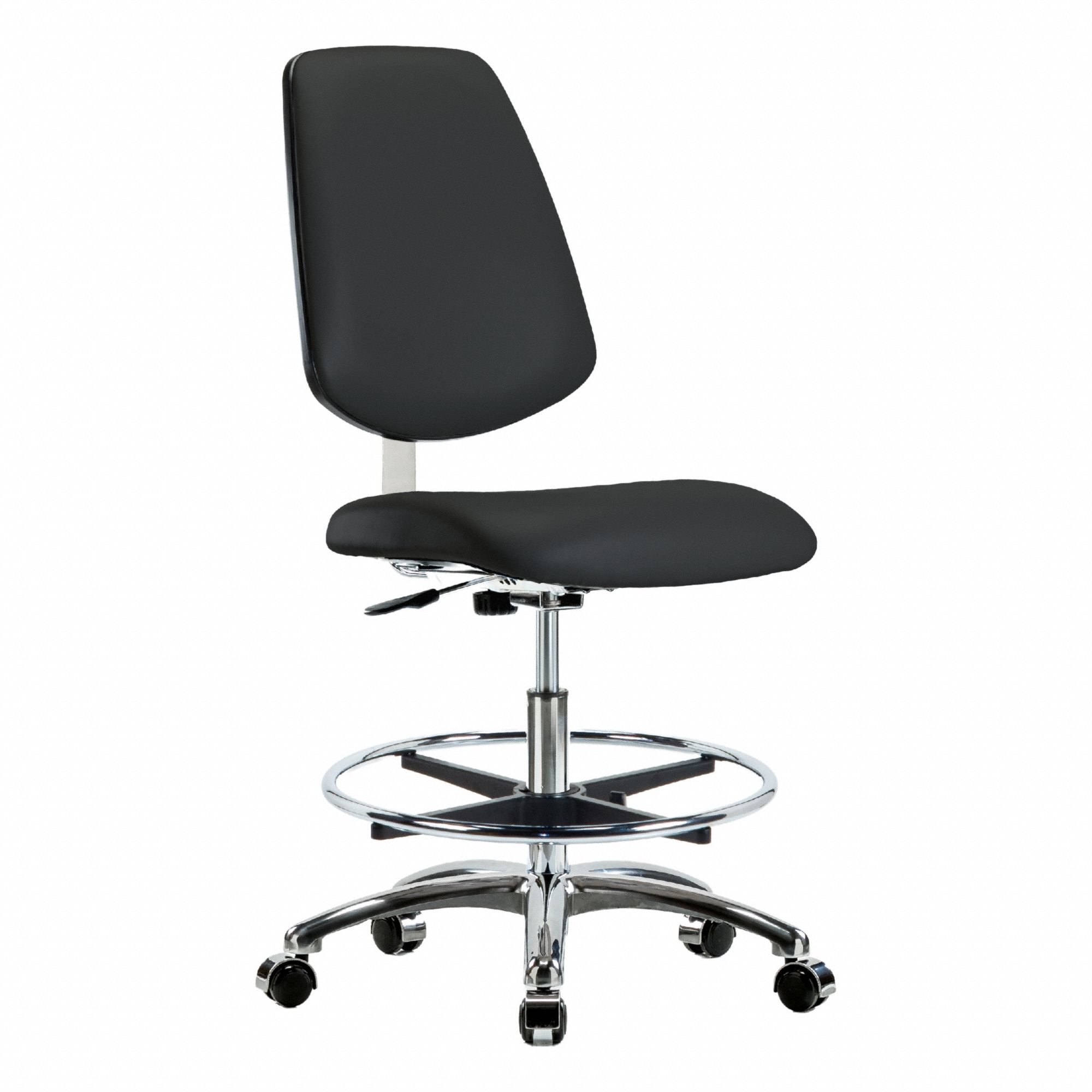 Vinyl, Armless, Cleanroom Task Chair - 376M60|BR-CLR-VMBCH-MB-CR-CF-CC ...