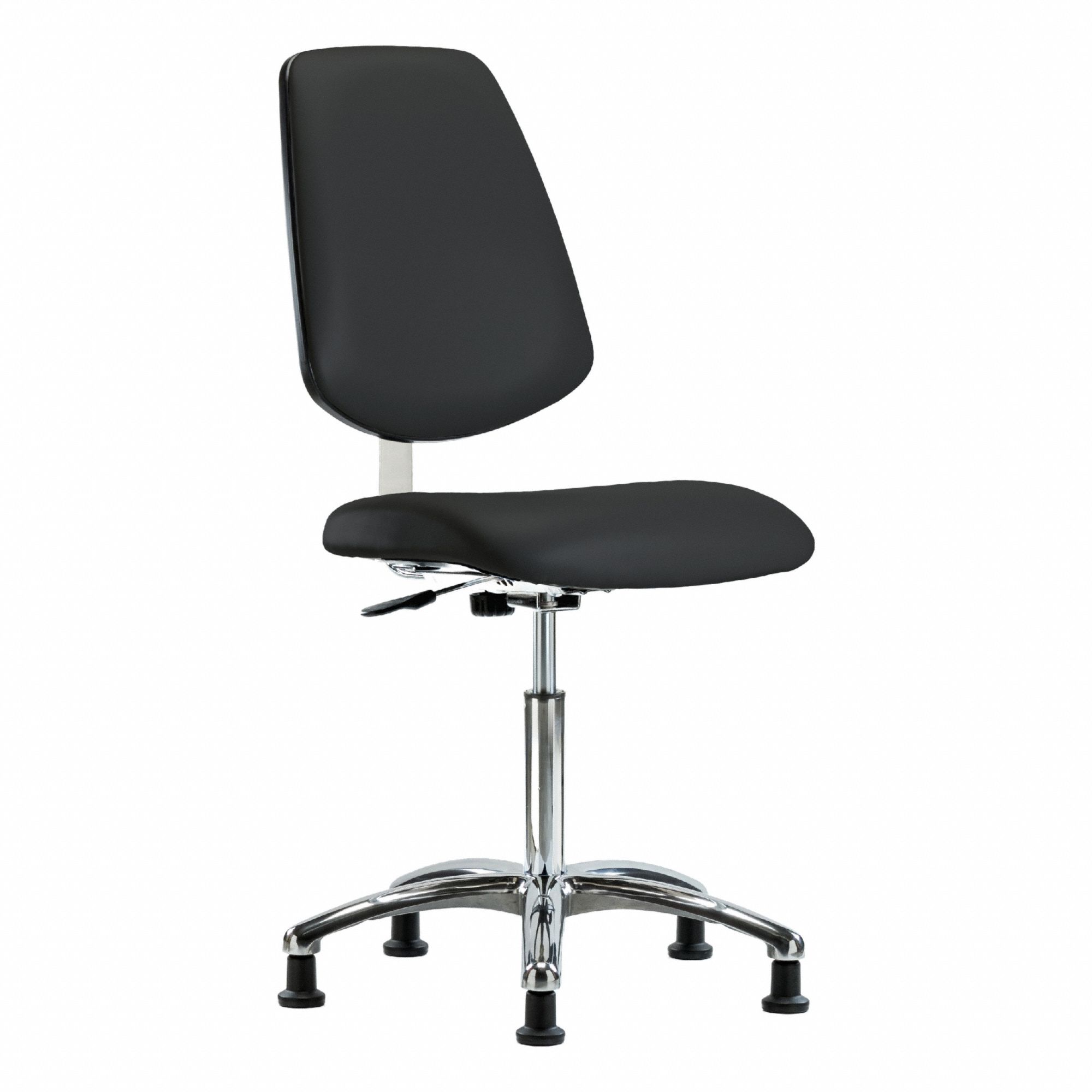 Vinyl, Armless, Cleanroom Task Chair - 376M14|BR-CLR-VMBCH-MB-CR-NF-RG ...