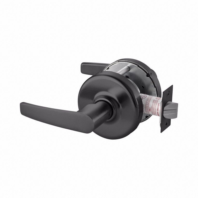 CORBIN, Passage Lever Locksets/Storeroom Lever Locksets, Black, Door ...