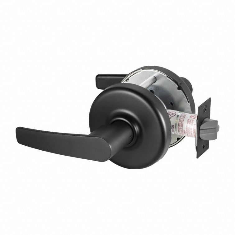 CORBIN, Privacy Lever Locksets, Black, Door Lockset - 807M81|CLX3320 ...