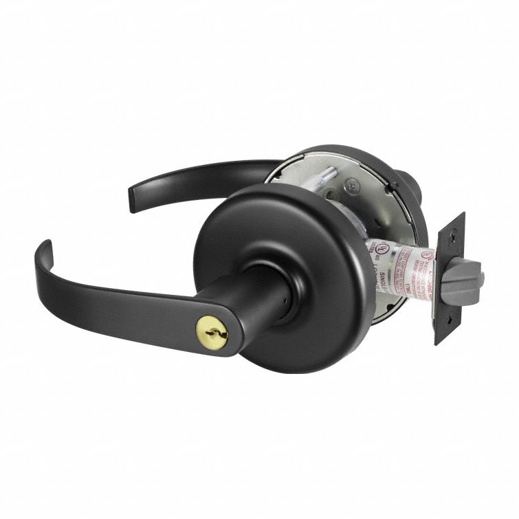 CORBIN, Office Lever Locksets, Black, Door Lockset - 807M87|CLX3351 PZD ...