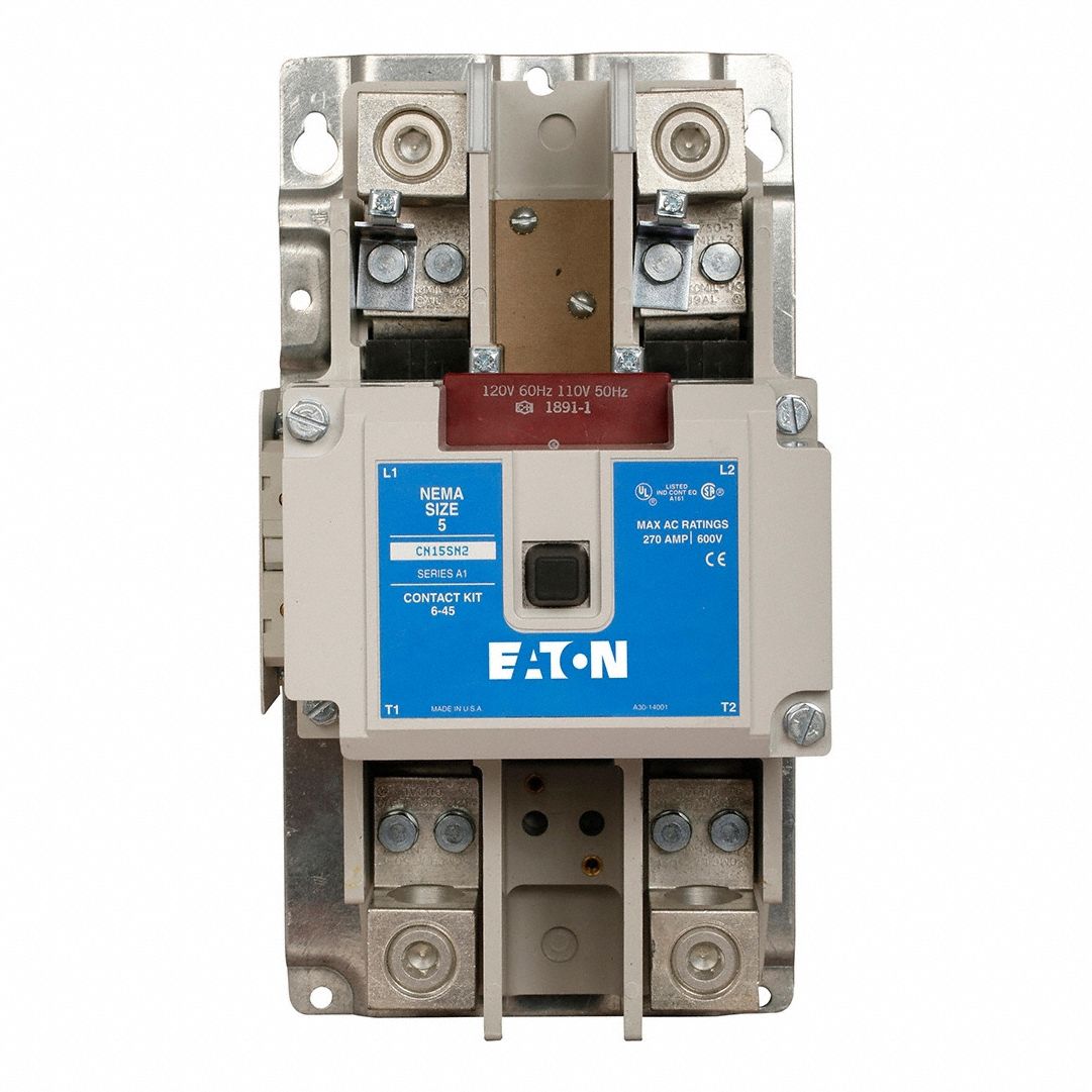 EATON, Non-Reversing, 3 Poles, NEMA Magnetic Contactor - 6VMJ7|CN15SN3A ...