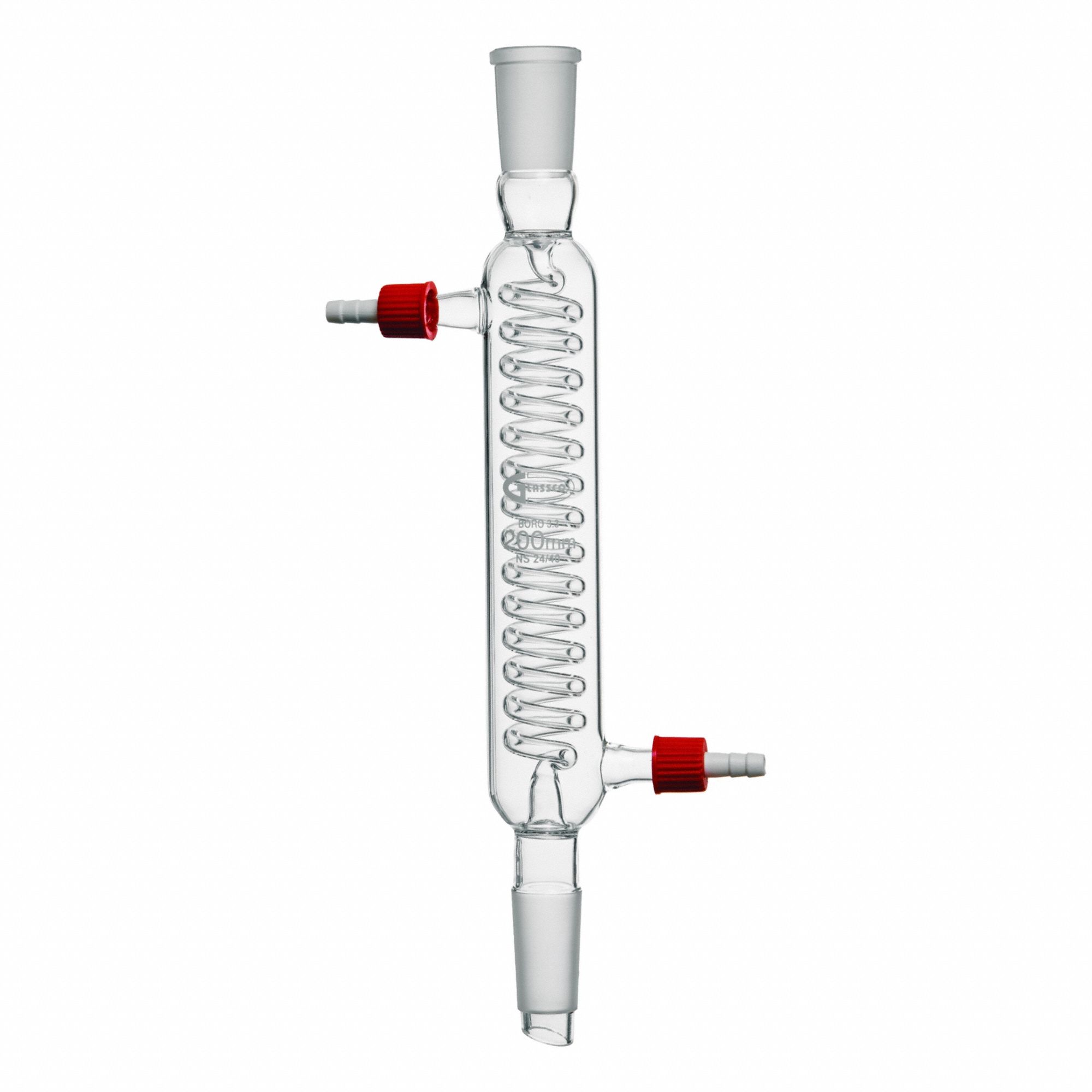 UNITED SCIENTIFIC, 7 7/8 in Overall Lg, 24/40 Ground Mouth Joint Size ...