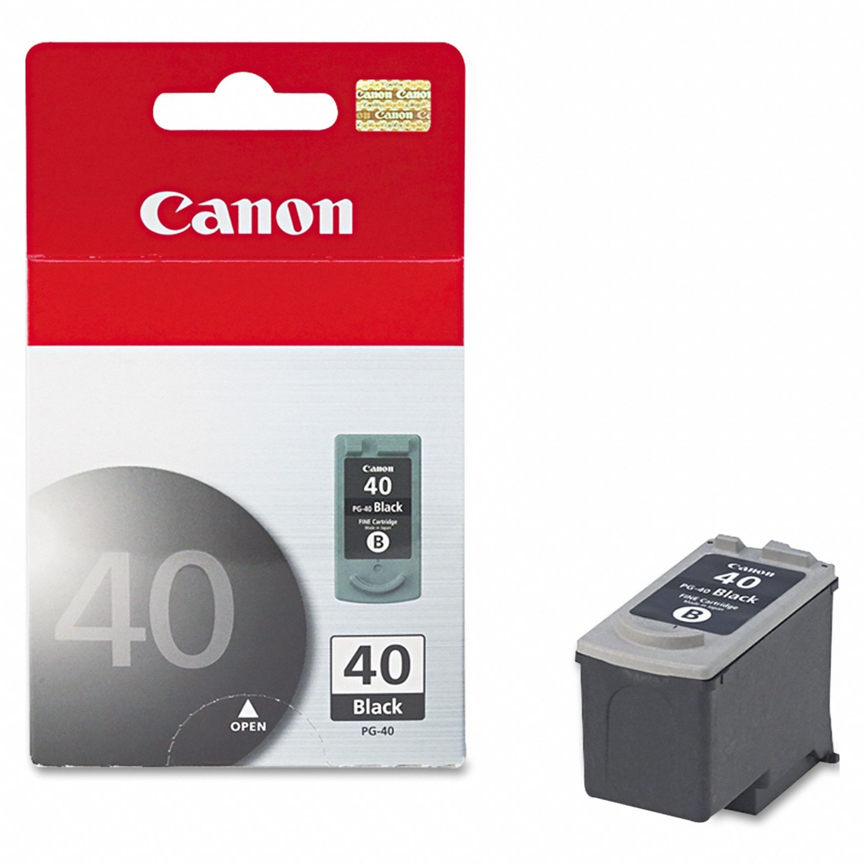 CANON, Black, PG-40, Ink Cartridge - 51UY91|0615B002 - Grainger