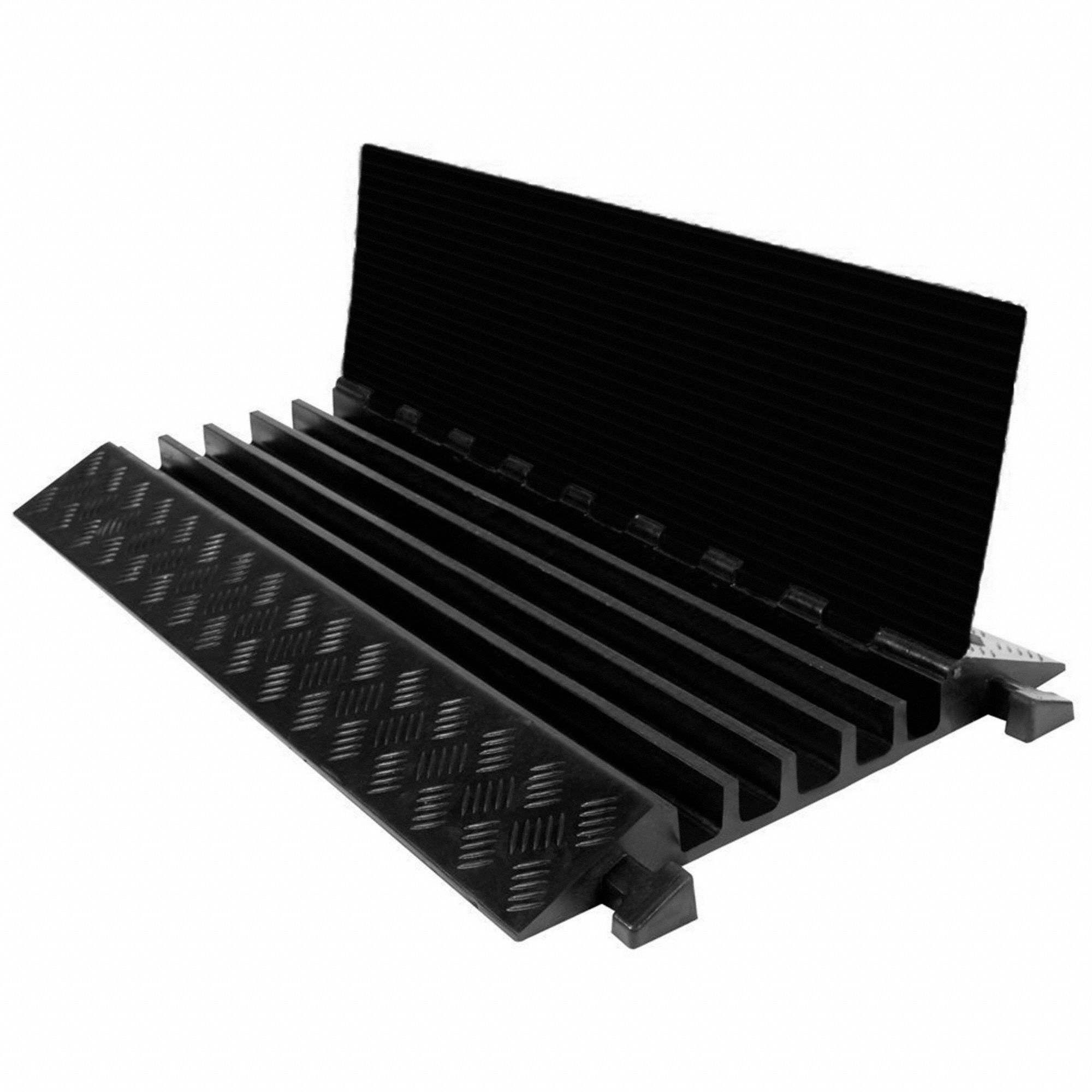 ELECTRIDUCT, 5 Channels, Hinged, Cable Protector - 800HP3|CP-RPS-517-BK ...