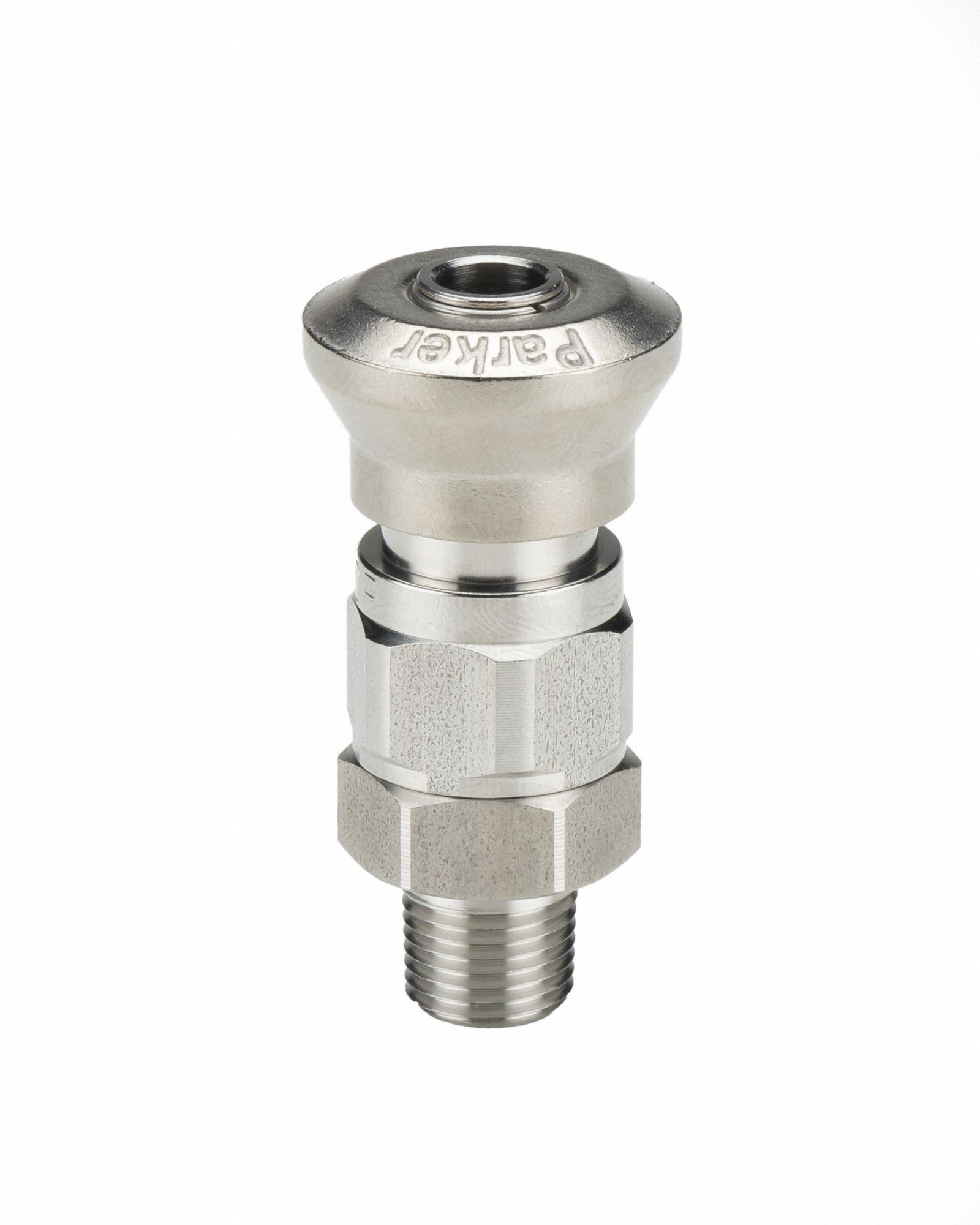 PARKER, 1/4 in Coupling Size, NPT, Coupler - 878EV7|4M-Q4CY-SSP - Grainger