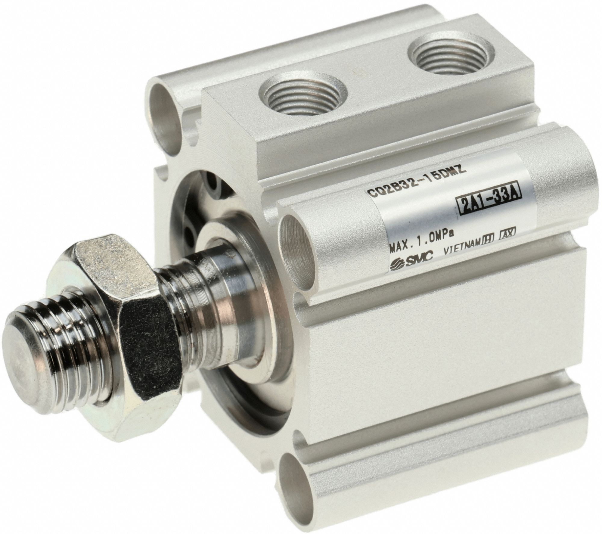 SMC, 32 mm Bore Dia, 15 mm Stroke Lg, Compact Cylinder - 826EJ5|CQ2B32-15DMZ-XB6 - Grainger