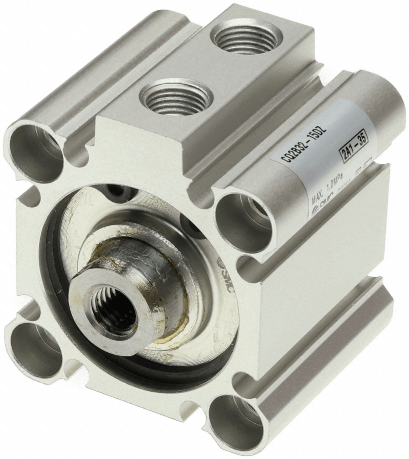 SMC, 32 mm Bore Dia, 20 mm Stroke Lg, Compact Cylinder - 826EJ8|CQ2B32-20DZ - Grainger