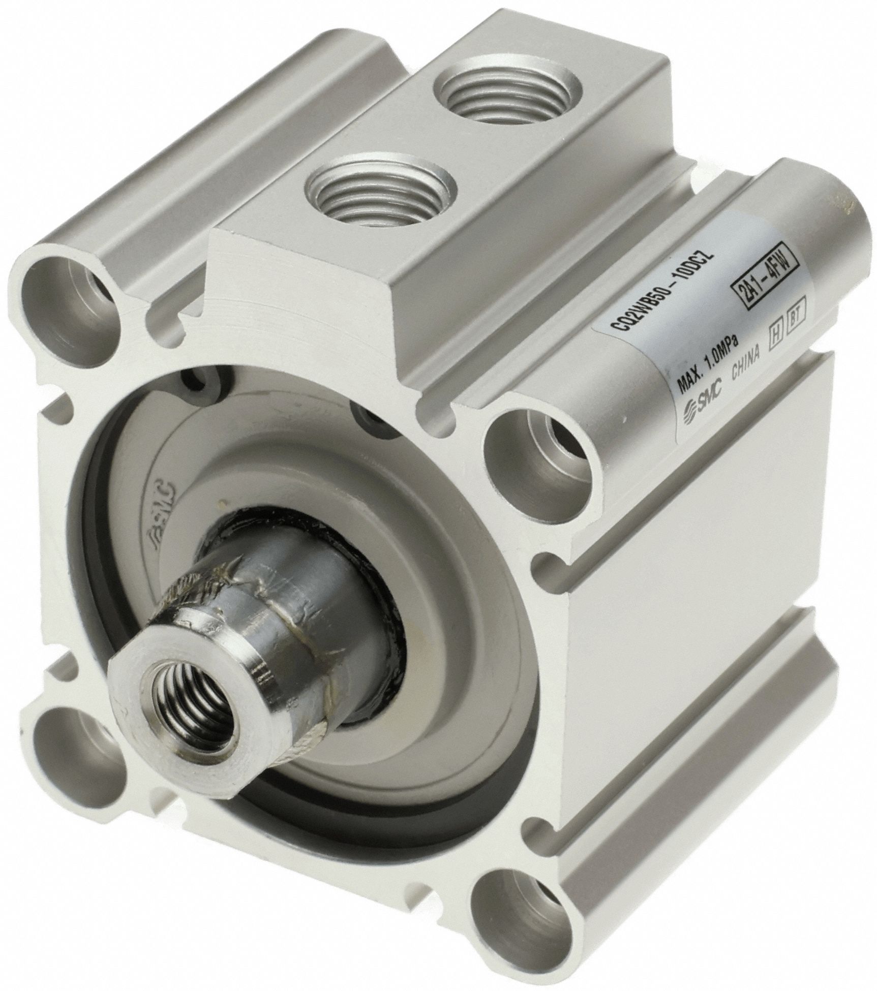 SMC, 50 mm Bore Dia, 10 mm Stroke Lg, Compact Cylinder - 826EL2|CQ2WB50-10DCZ - Grainger