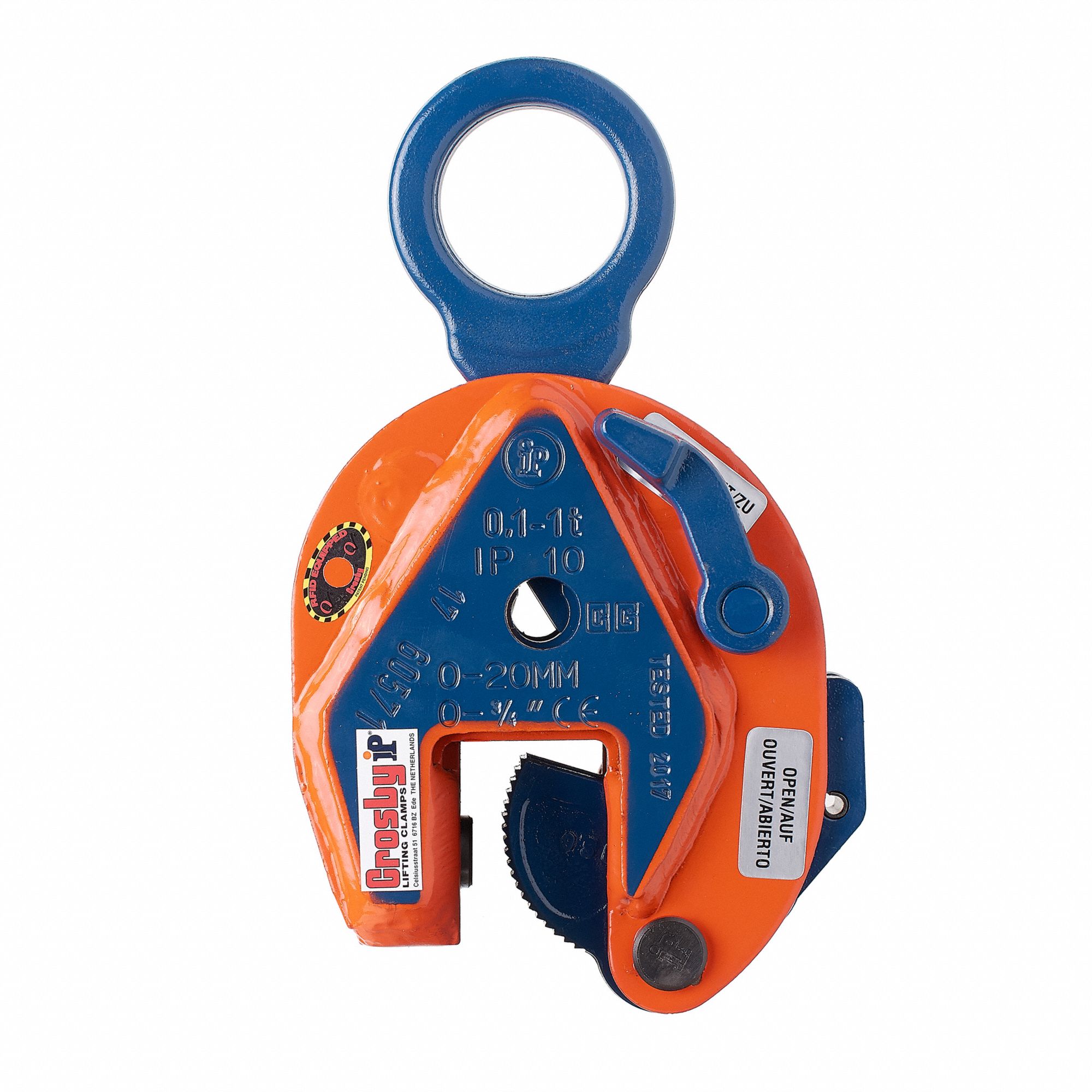 IP PLATE CLAMP, 3 1/16 IN W, HARDENED STEEL, 2 TON LOAD LIMIT - 3879 ...